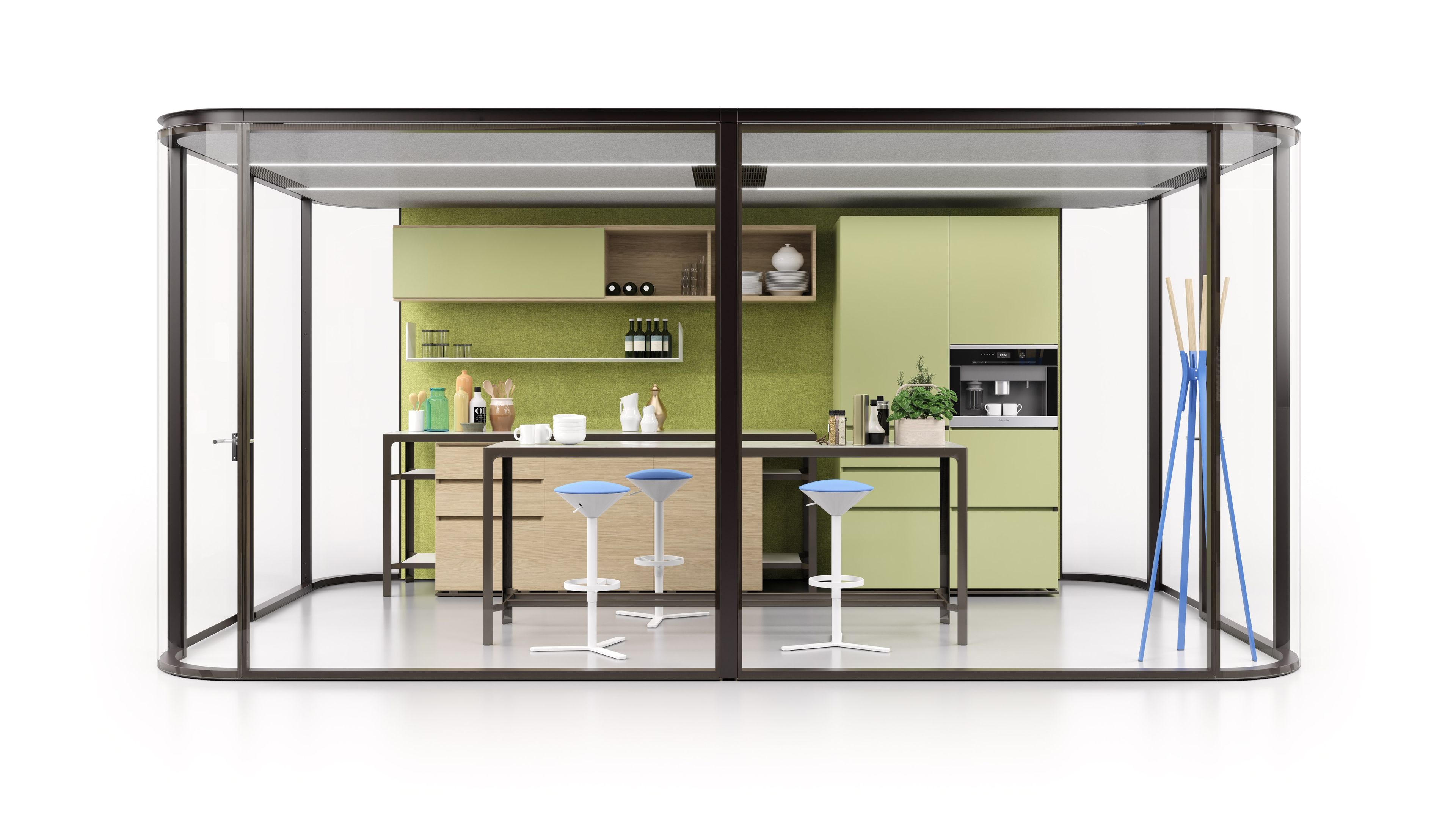 COLLABORATIVE ROOM Acoustic fabric office booth By ESTEL GROUP | design ...