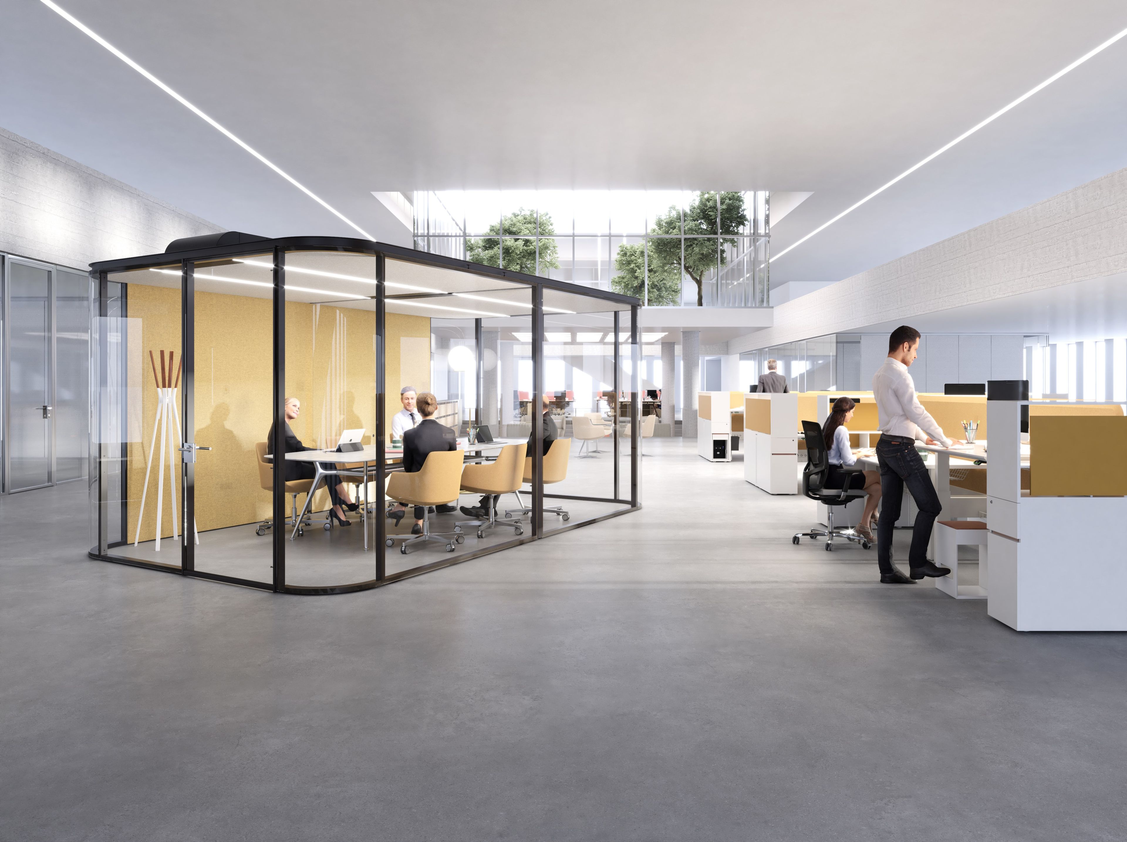 COLLABORATIVE ROOM Acoustic fabric office booth By ESTEL GROUP | design ...