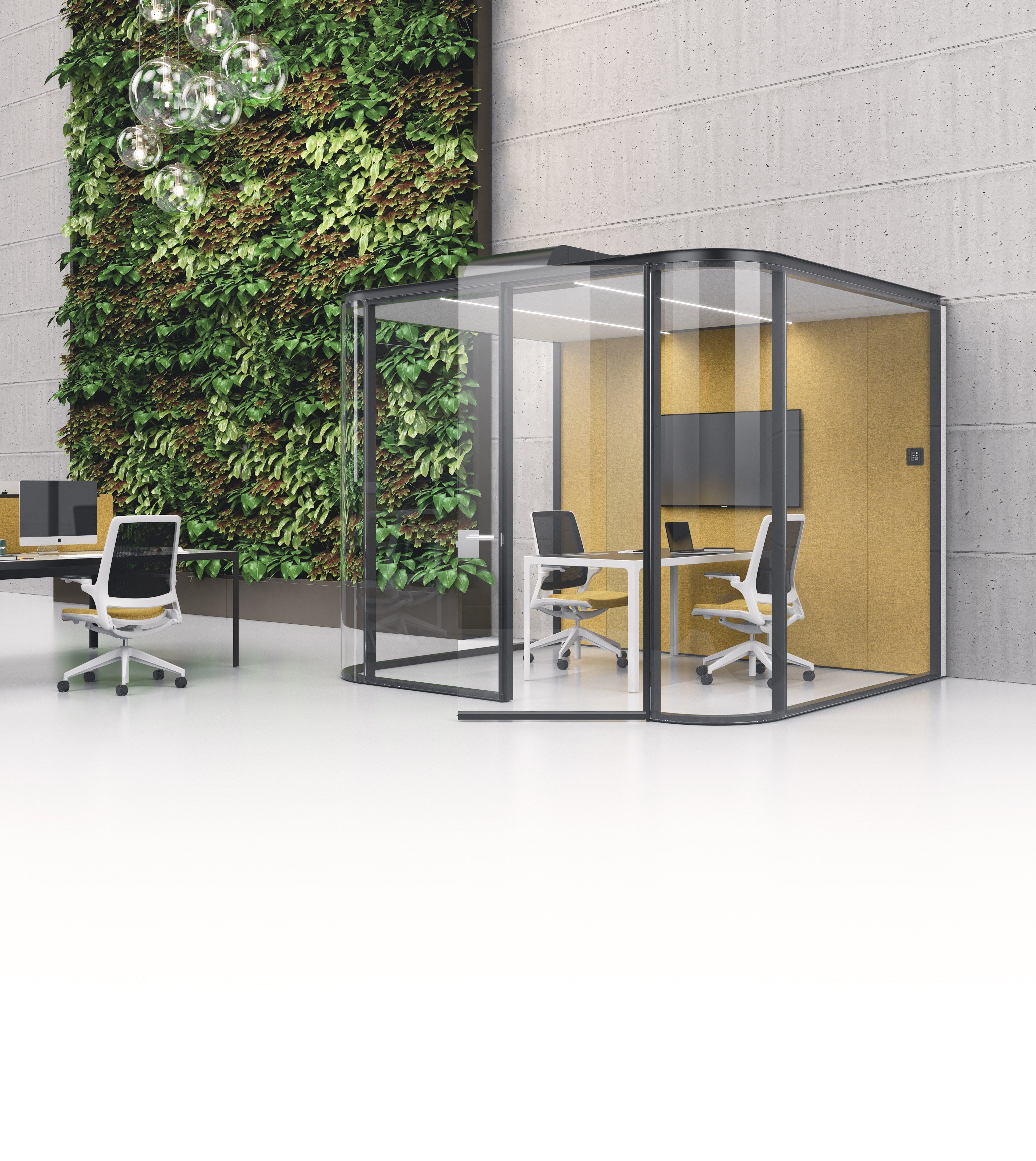 COLLABORATIVE ROOM Acoustic fabric office booth By ESTEL GROUP | design ...