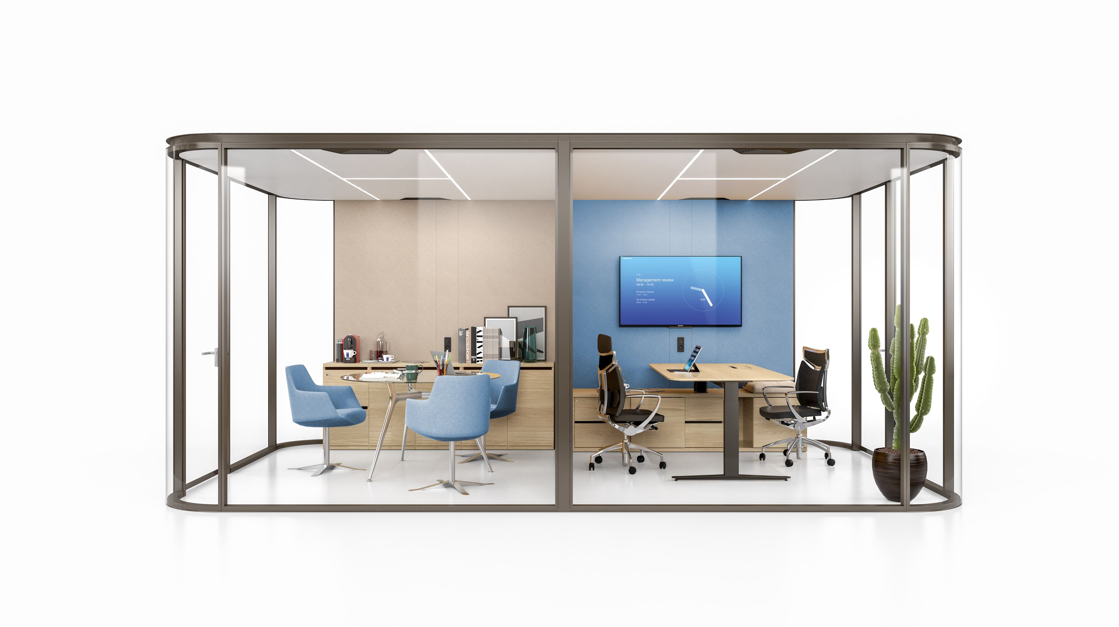 COLLABORATIVE ROOM Acoustic fabric office booth By ESTEL GROUP | design ...