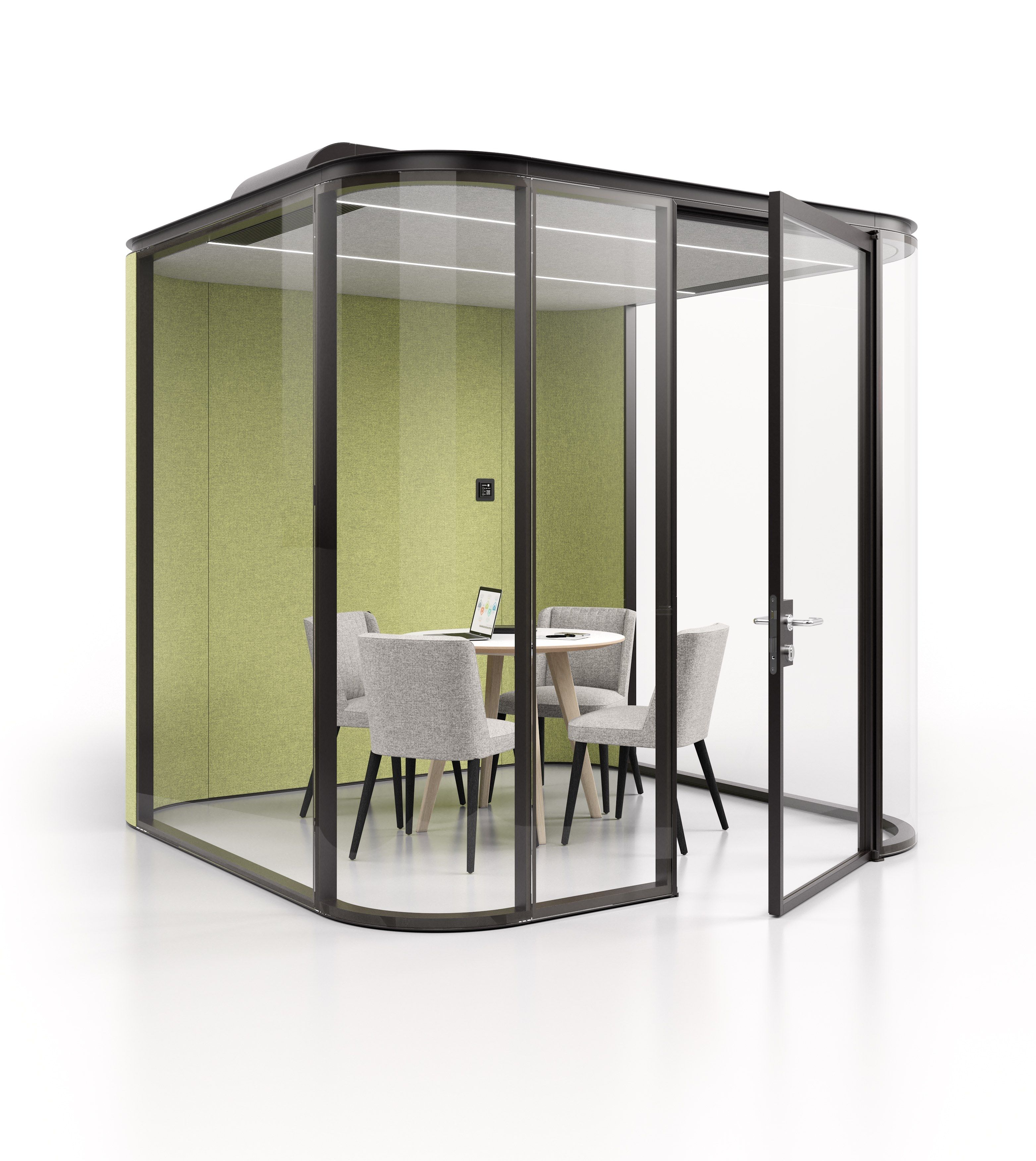 COLLABORATIVE ROOM Acoustic fabric office booth By ESTEL GROUP | design ...