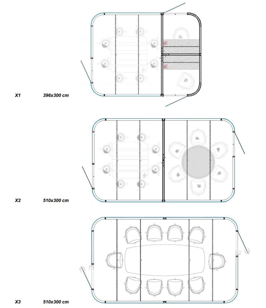 Acoustic fabric meeting pod COLLABORATIVE ROOM X By ESTEL GROUP design ...