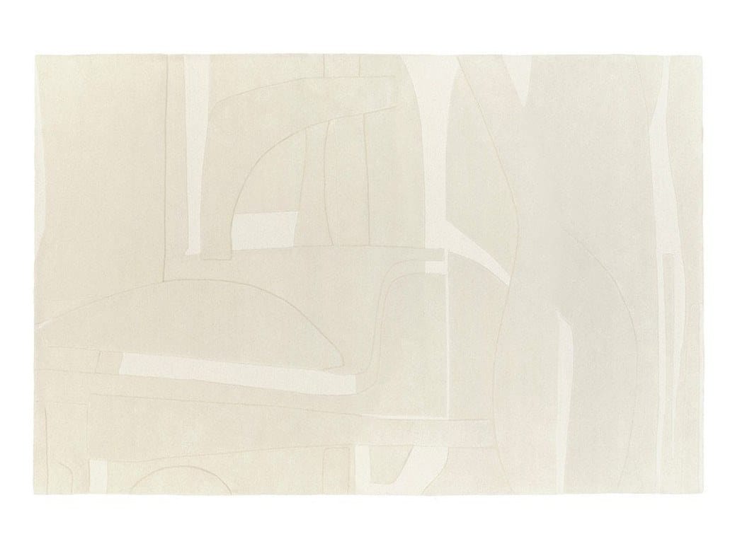 Handmade rectangular wool rug COLLAGE By Toulemonde Bochart design ...