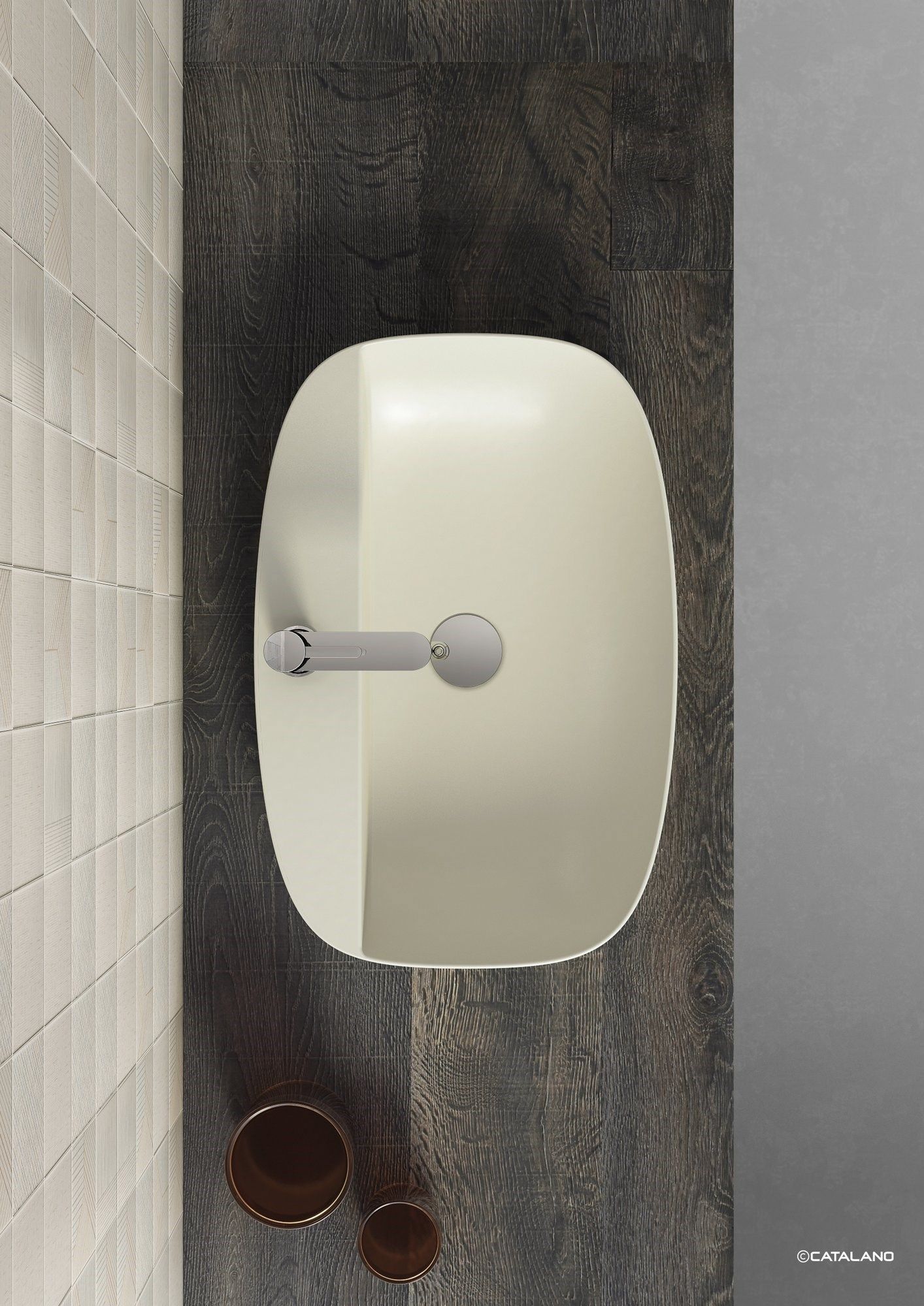 COLORI | Ceramic washbasin By CERAMICA CATALANO