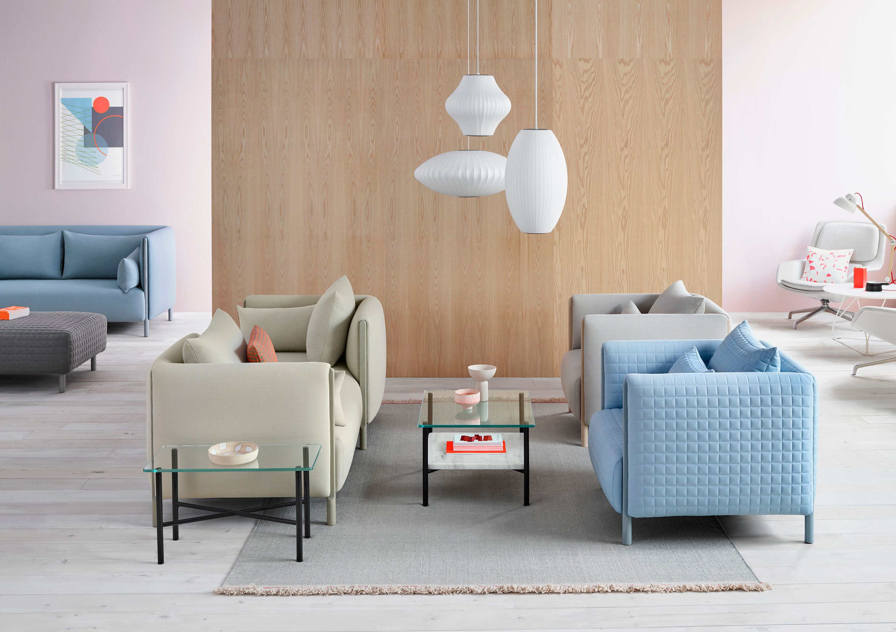 COLOURFORM 2 seater fabric sofa By Herman Miller | design Scholten ...
