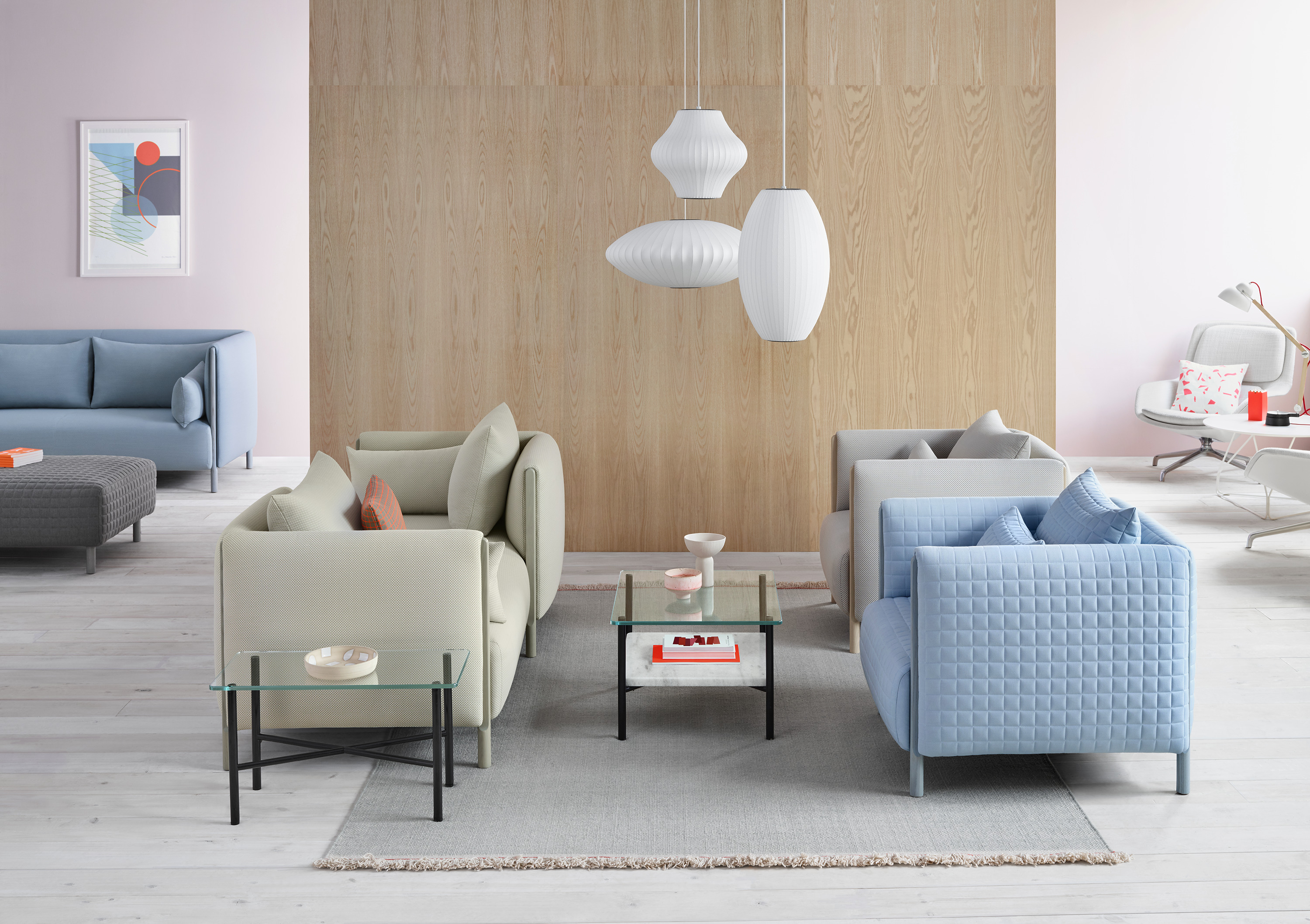 COLOURFORM TÊTE-À-TÊTE 2 seater fabric sofa By Herman Miller | design ...