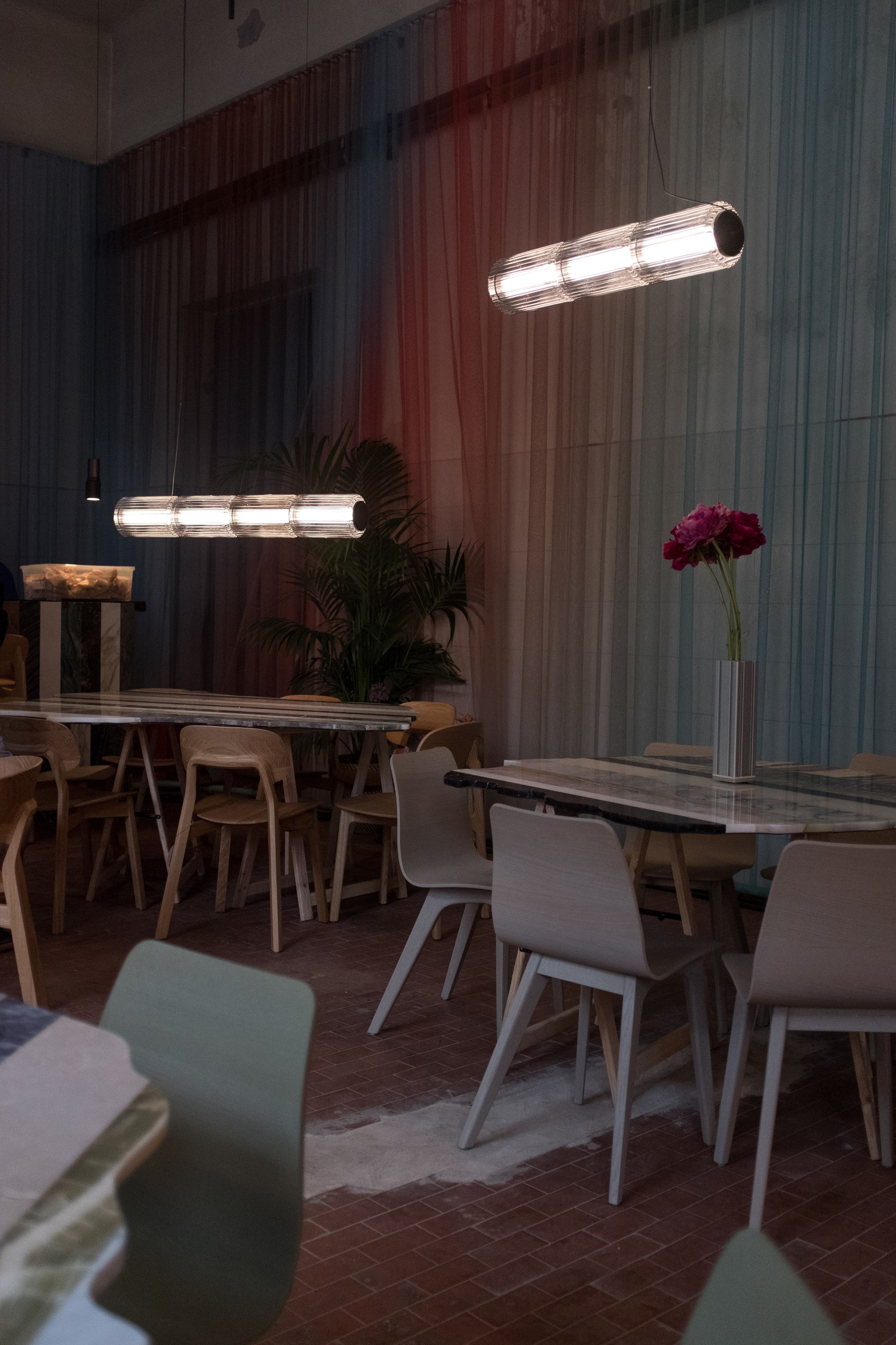 COLUMN 175 HORIZONTAL Pendant lamp By A-N-D | design Lukas Peet