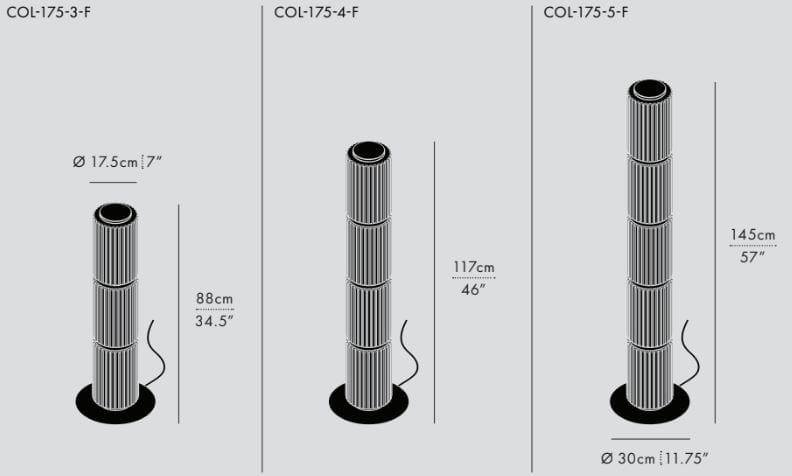 COLUMN | Floor lamp LED glass floor lamp with dimmer By A-N-D | design ...