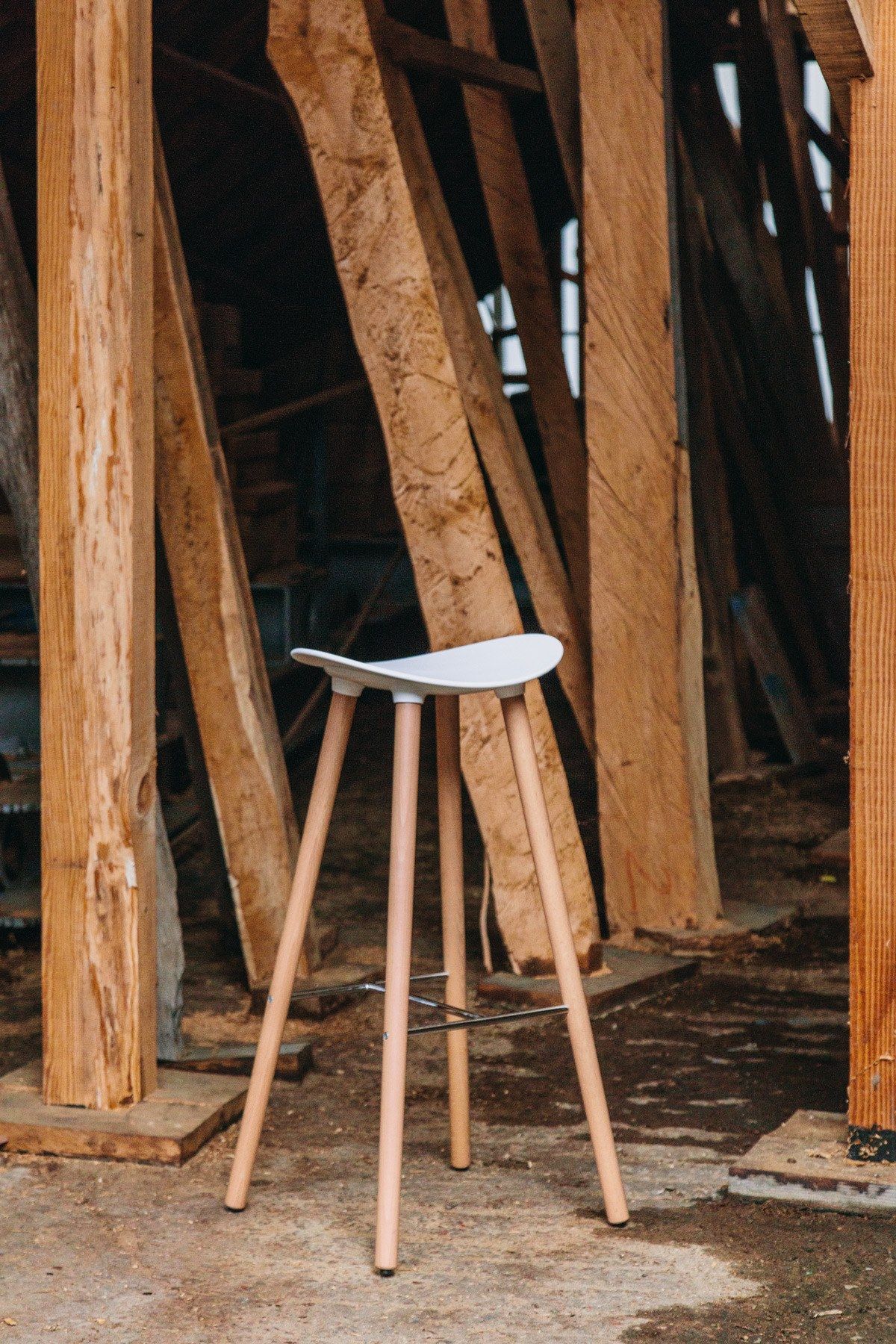 COMA WOOD | High stool Coma Wood Collection By ENEA design Josep Lluscà