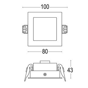 COMFORT DARK SQ 射灯 By Ghidini Lighting