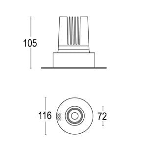 COMFORT EVO RD 射灯 By Ghidini Lighting