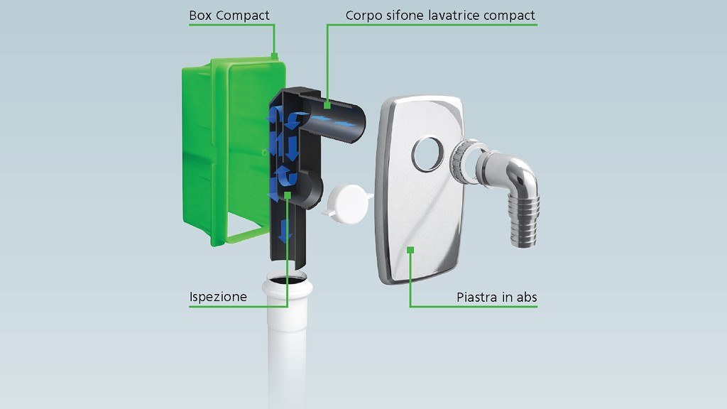 Sifone per lavatrice e lavastoviglie in ABS COMPACT 3435 - Bonomini ...