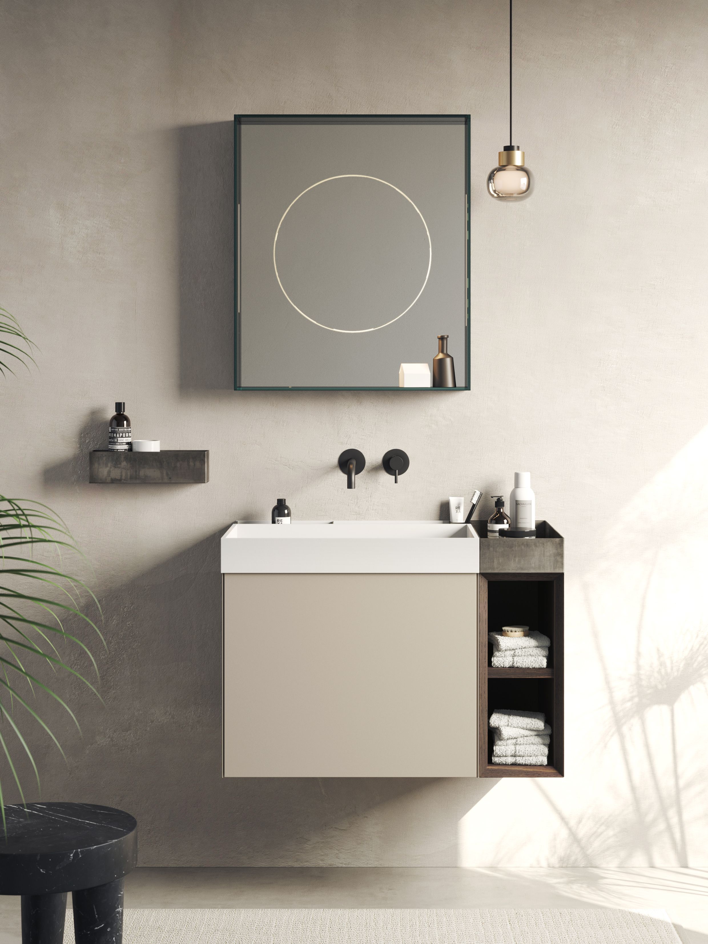 COMPACT LIVING | Countertop washbasin By Rexa Design design Monica Graffeo