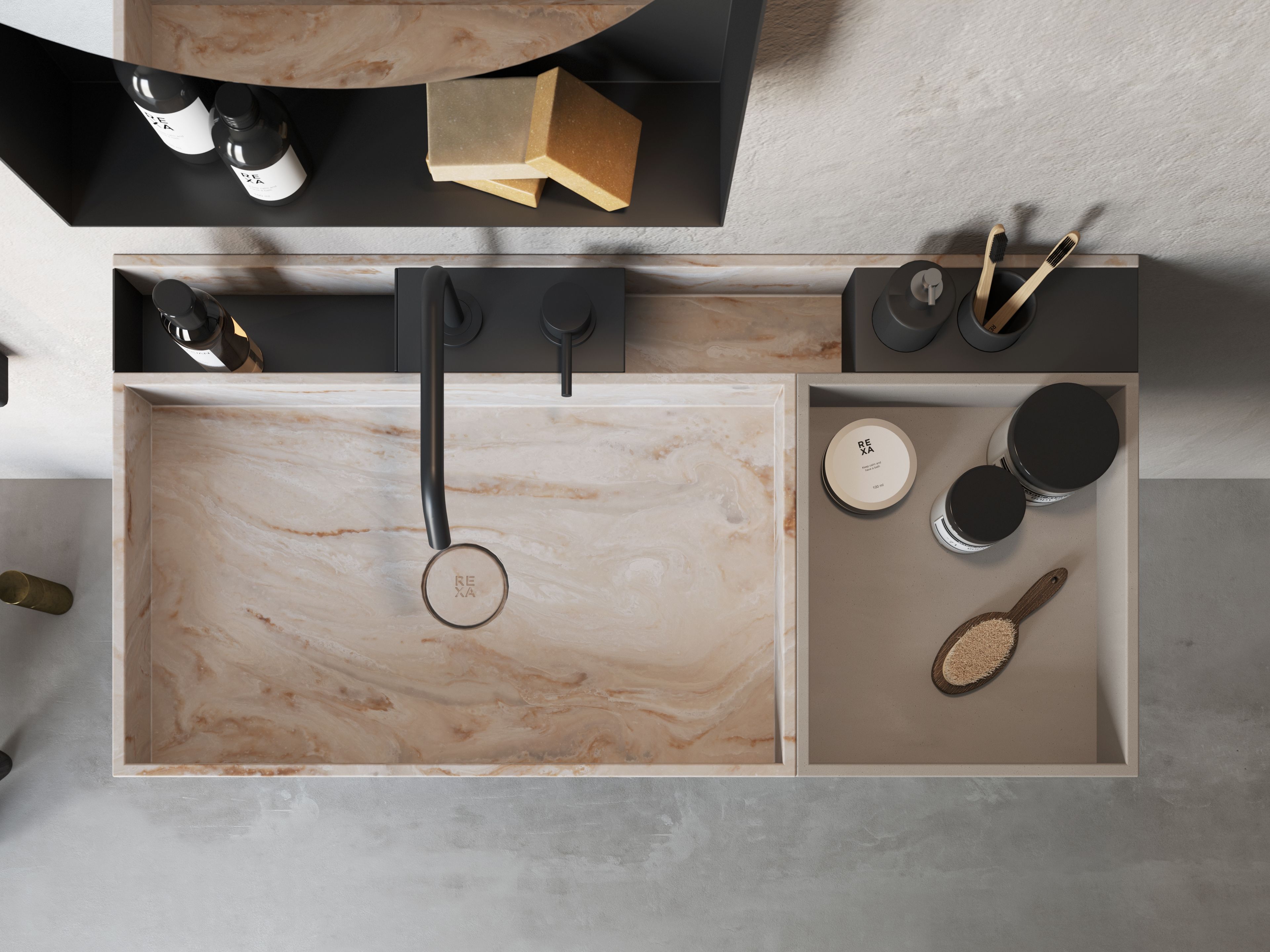 COMPACT LIVING | Countertop washbasin By Rexa Design design Monica Graffeo