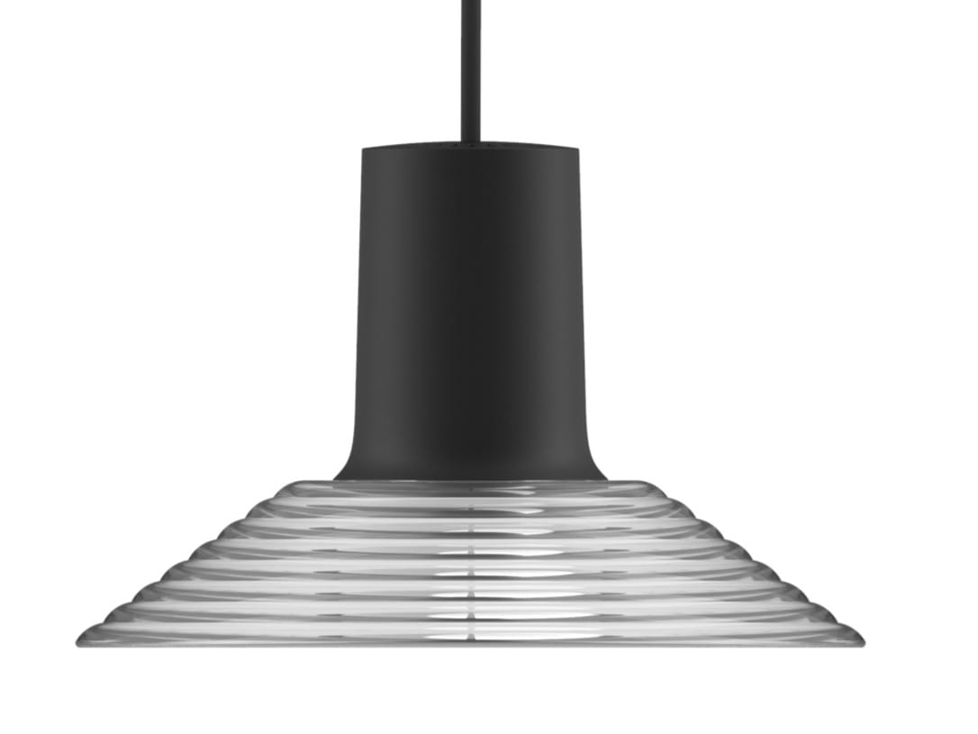 LED glass and aluminium pendant lamp with dimmer COMPOSE By Zero design ...