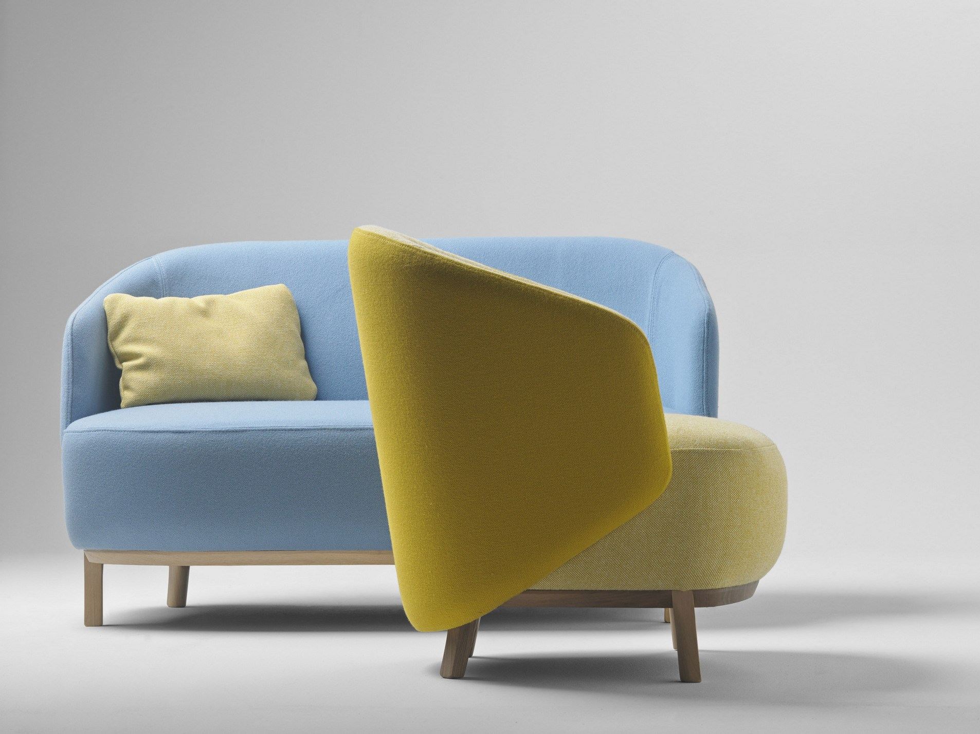 CONCHA Fabric small sofa By Bosc | design Samuel Accoceberry