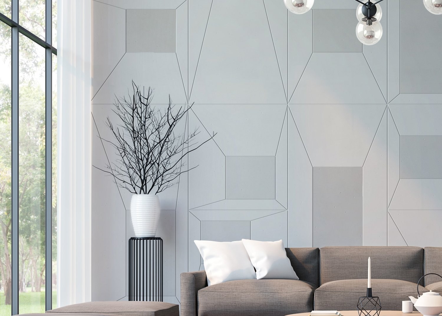 Panel with concrete effect CONCLAD® DECOR By CNC | cemento non cemento