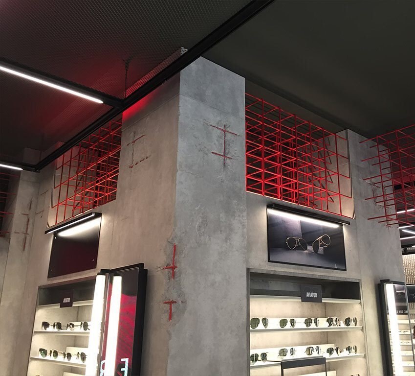 Panel with concrete effect CONCLAD® DECOR By CNC | cemento non cemento