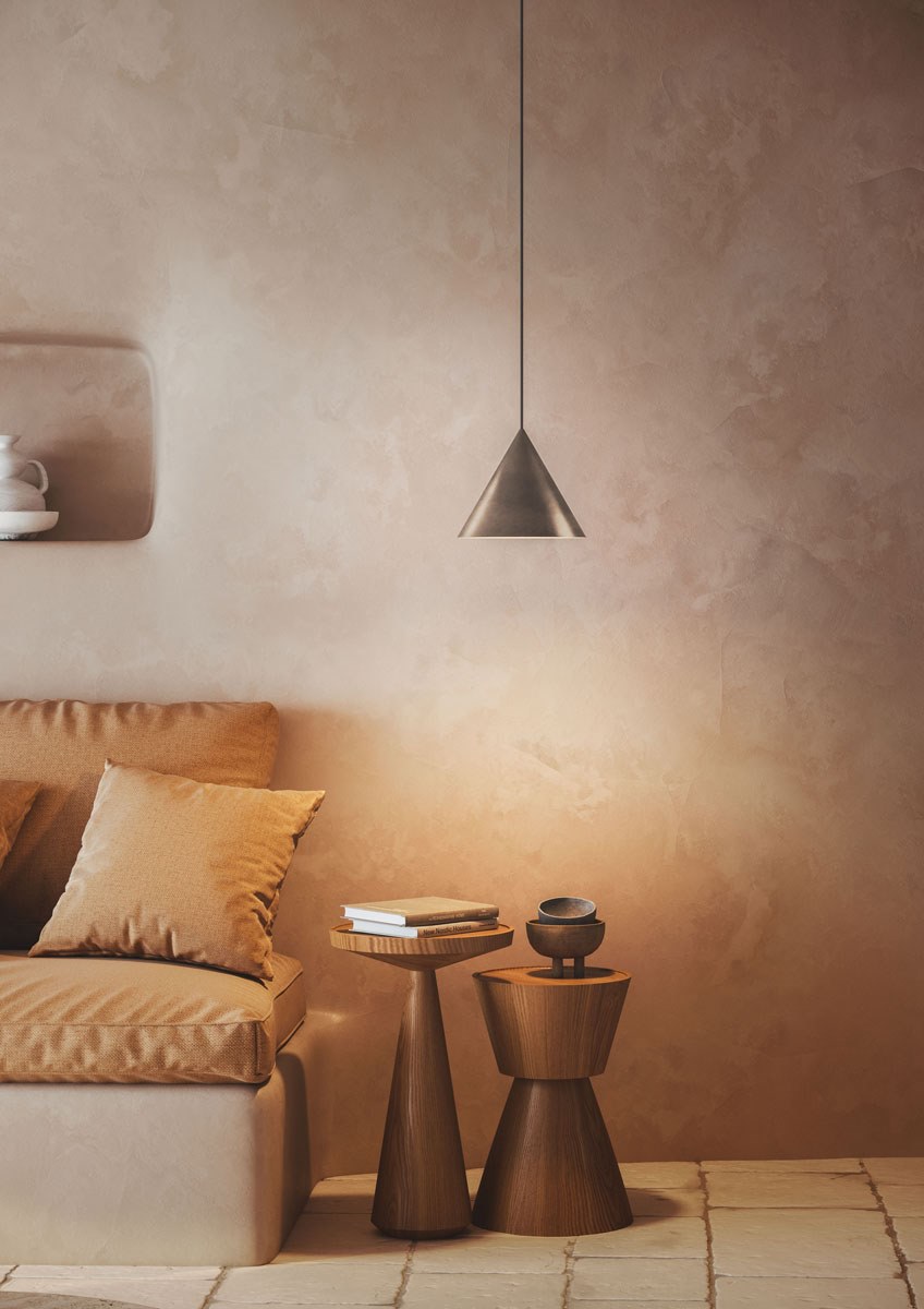 CONE 286.02 Iron pendant lamp By Il Fanale