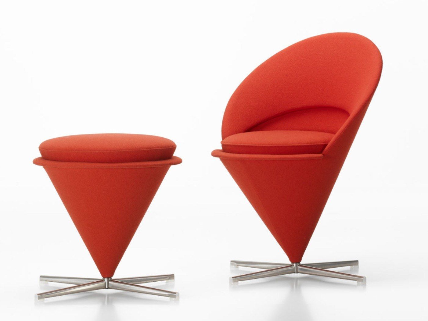 CONE CHAIR Upholstered fabric chair By Vitra | design Verner Panton