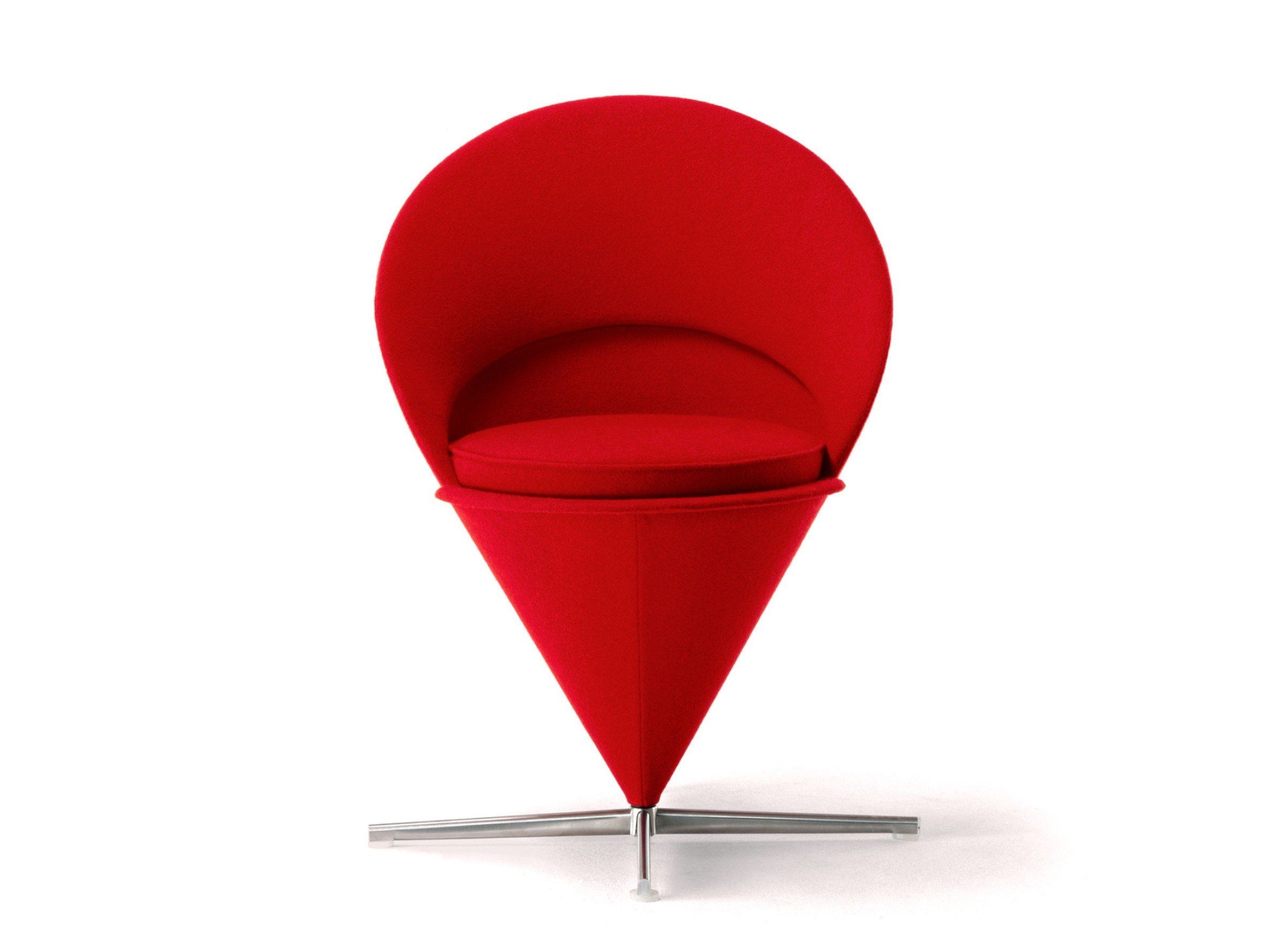 CONE CHAIR Upholstered fabric chair By Vitra | design Verner Panton