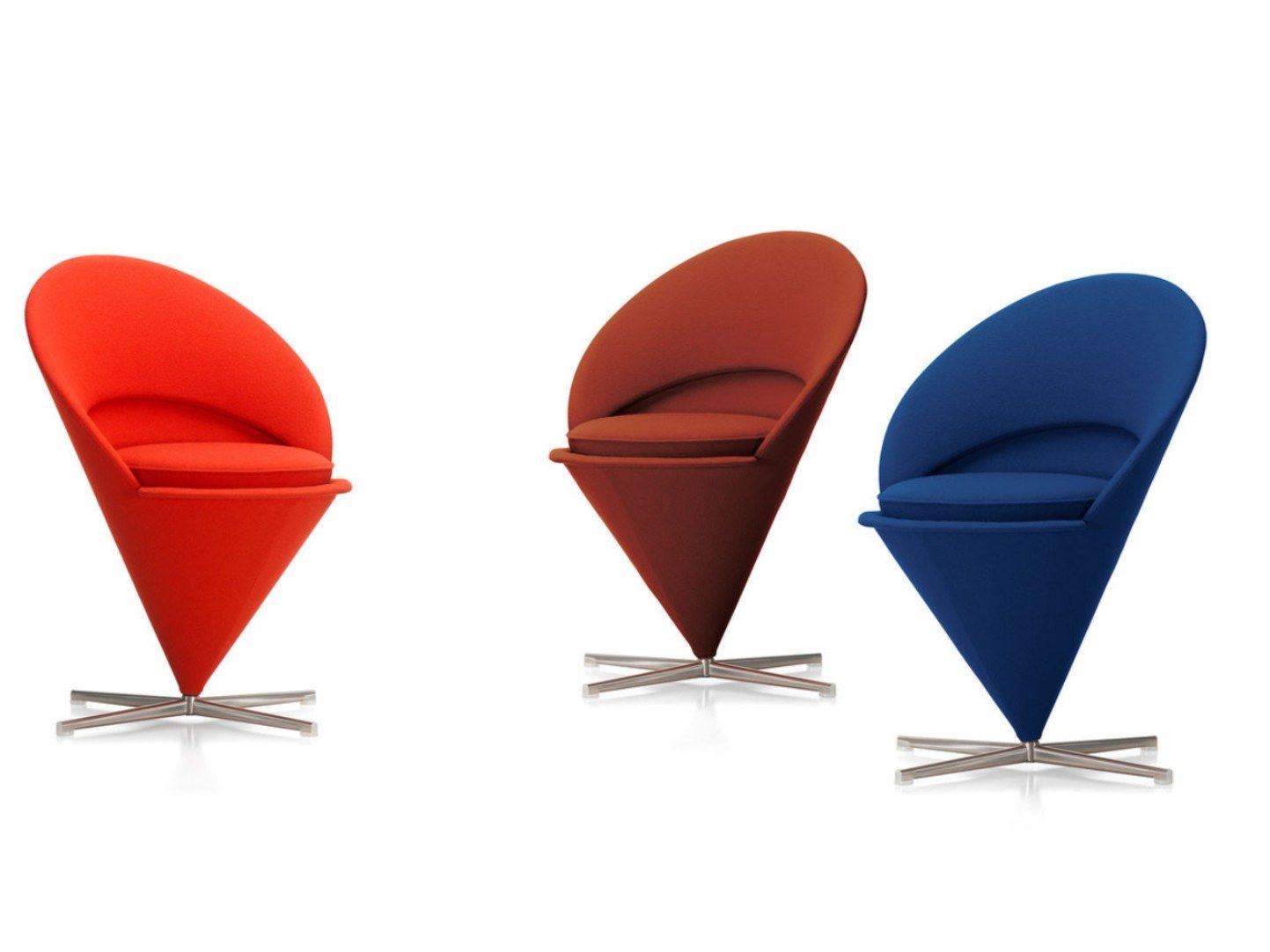 CONE CHAIR Upholstered fabric chair By Vitra | design Verner Panton