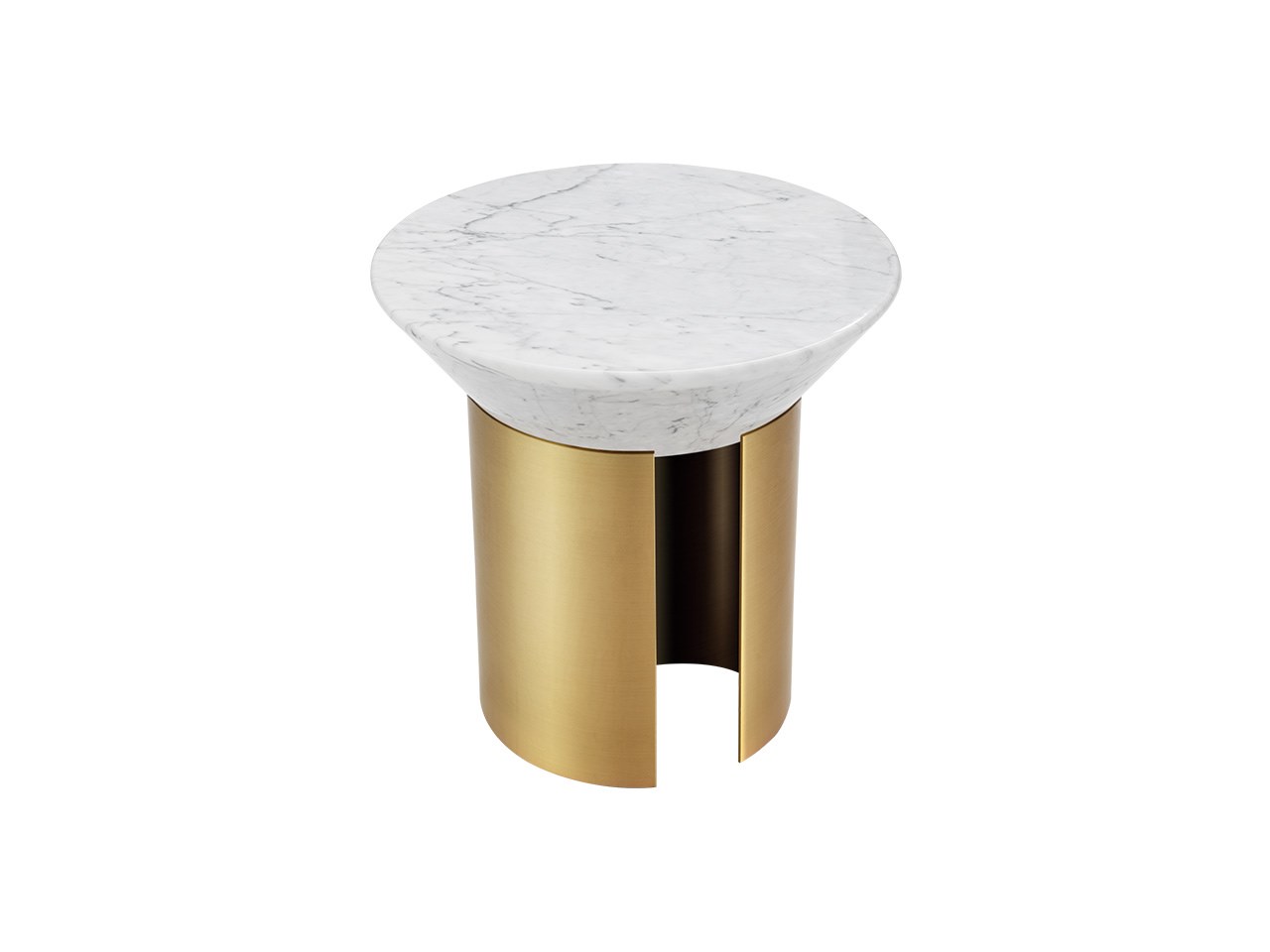 Round marble coffee table for living room CONE By HC28 Cosmo design ...