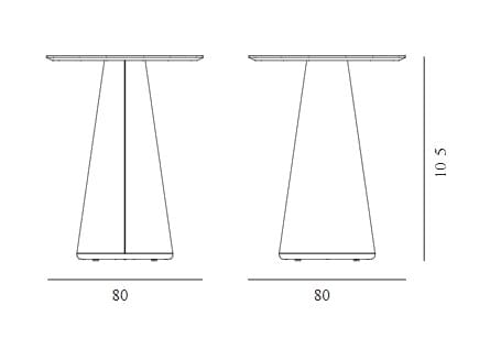 CONIC | Barrel-shaped table By Vergés design Emiliana design studio
