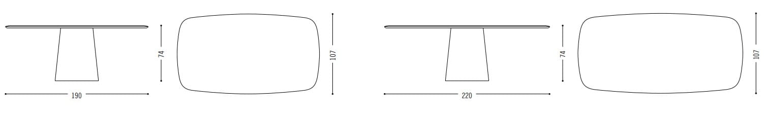CONIC Dining table By COR | design Murken Hansen