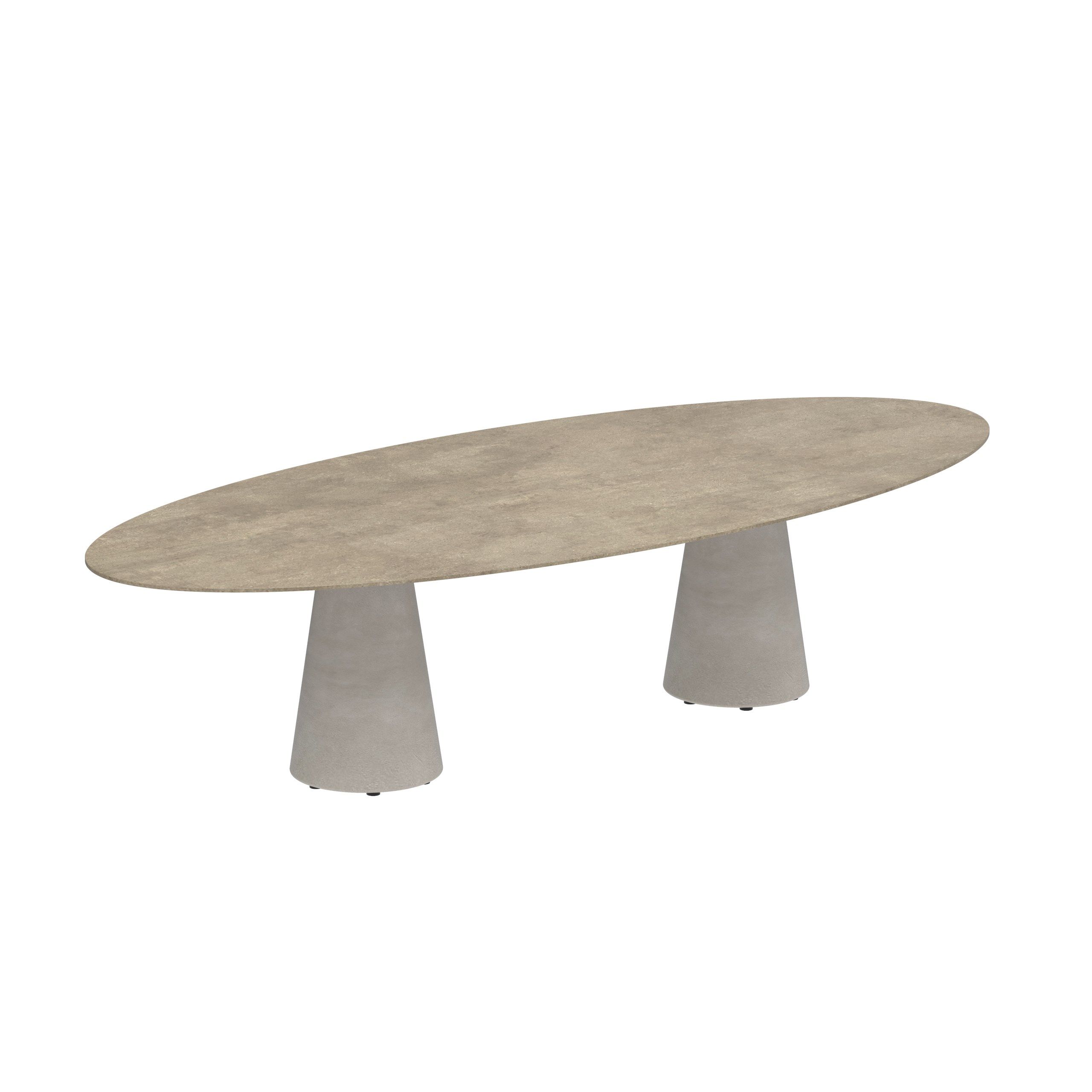 CONIX Oval Ductal® garden table By Royal Botania | design Kris Van Puyvelde
