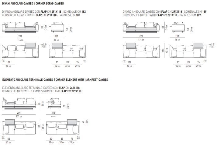 CONNERY Sectional fabric sofa By Minotti | design Rodolfo Dordoni