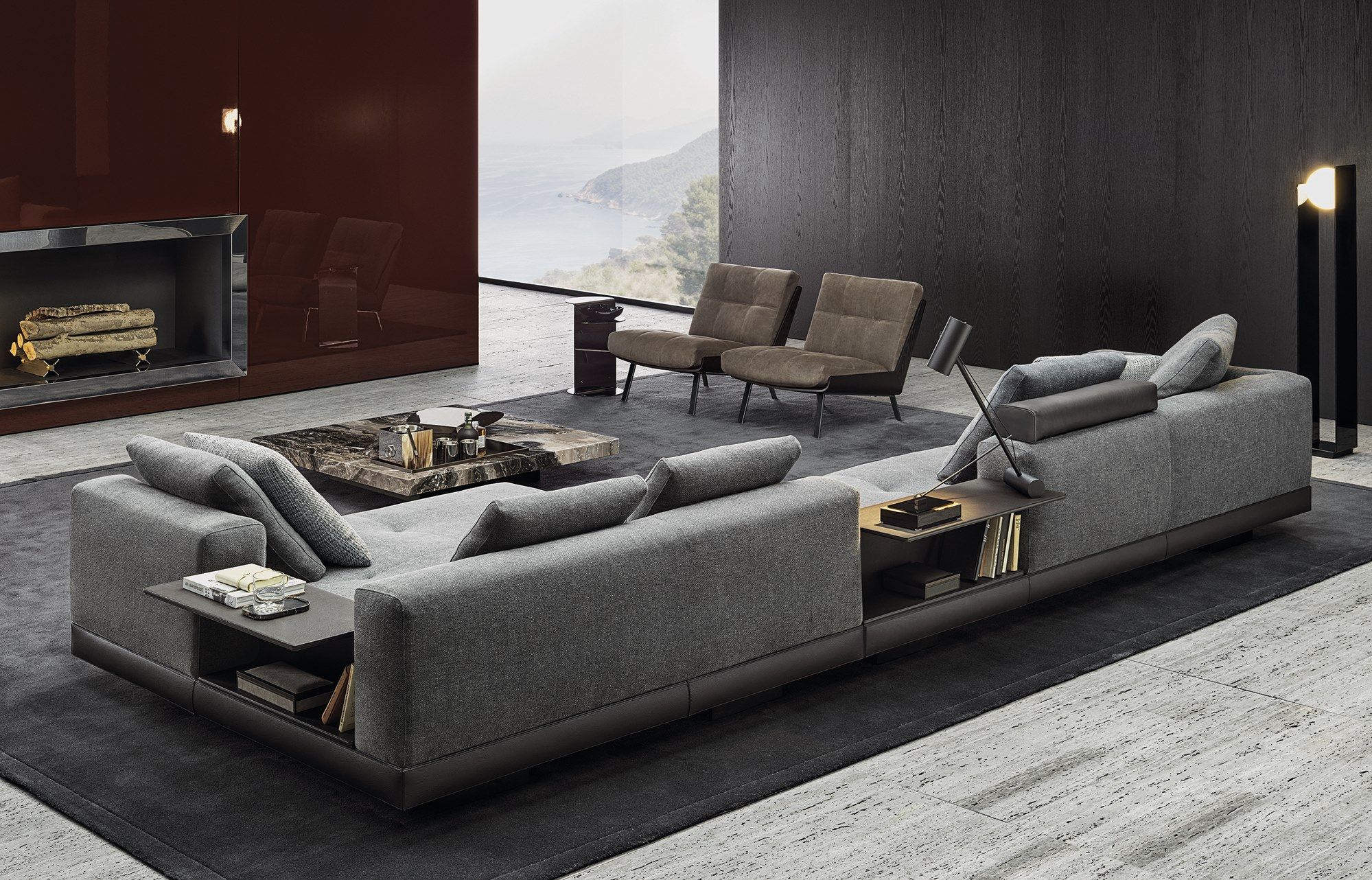 CONNERY Sofá de tecido By Minotti | design Rodolfo Dordoni