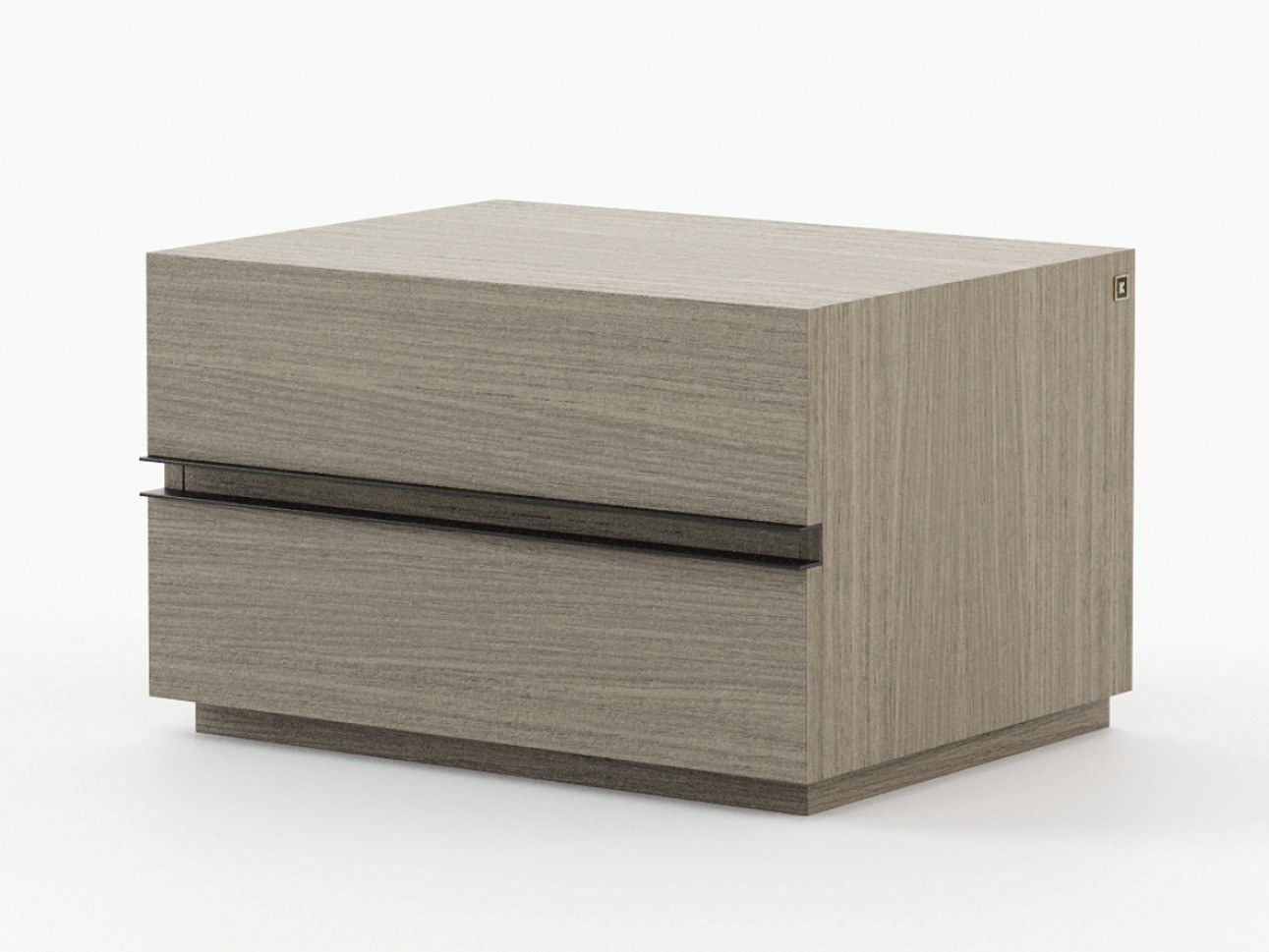 CONNOR Oak bedside table with drawers By Laskasas