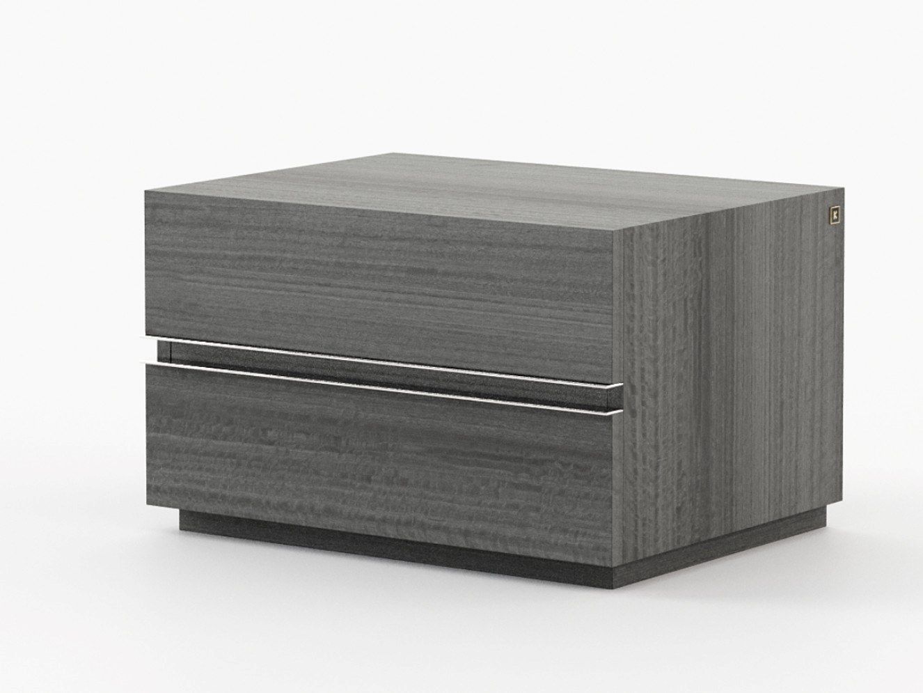 CONNOR Oak bedside table with drawers By Laskasas