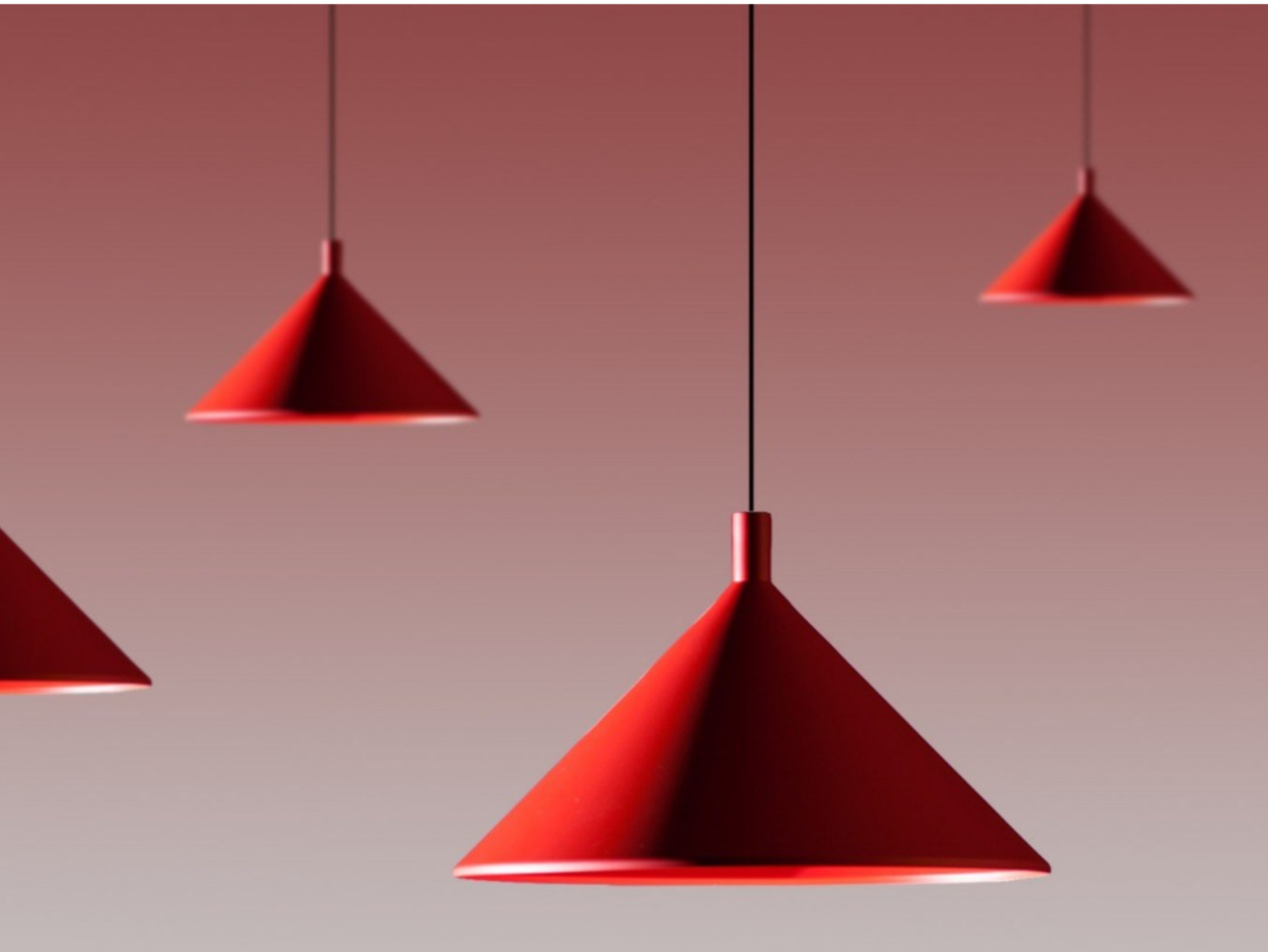 Direct light aluminium pendant lamp CONO By Martinelli Luce