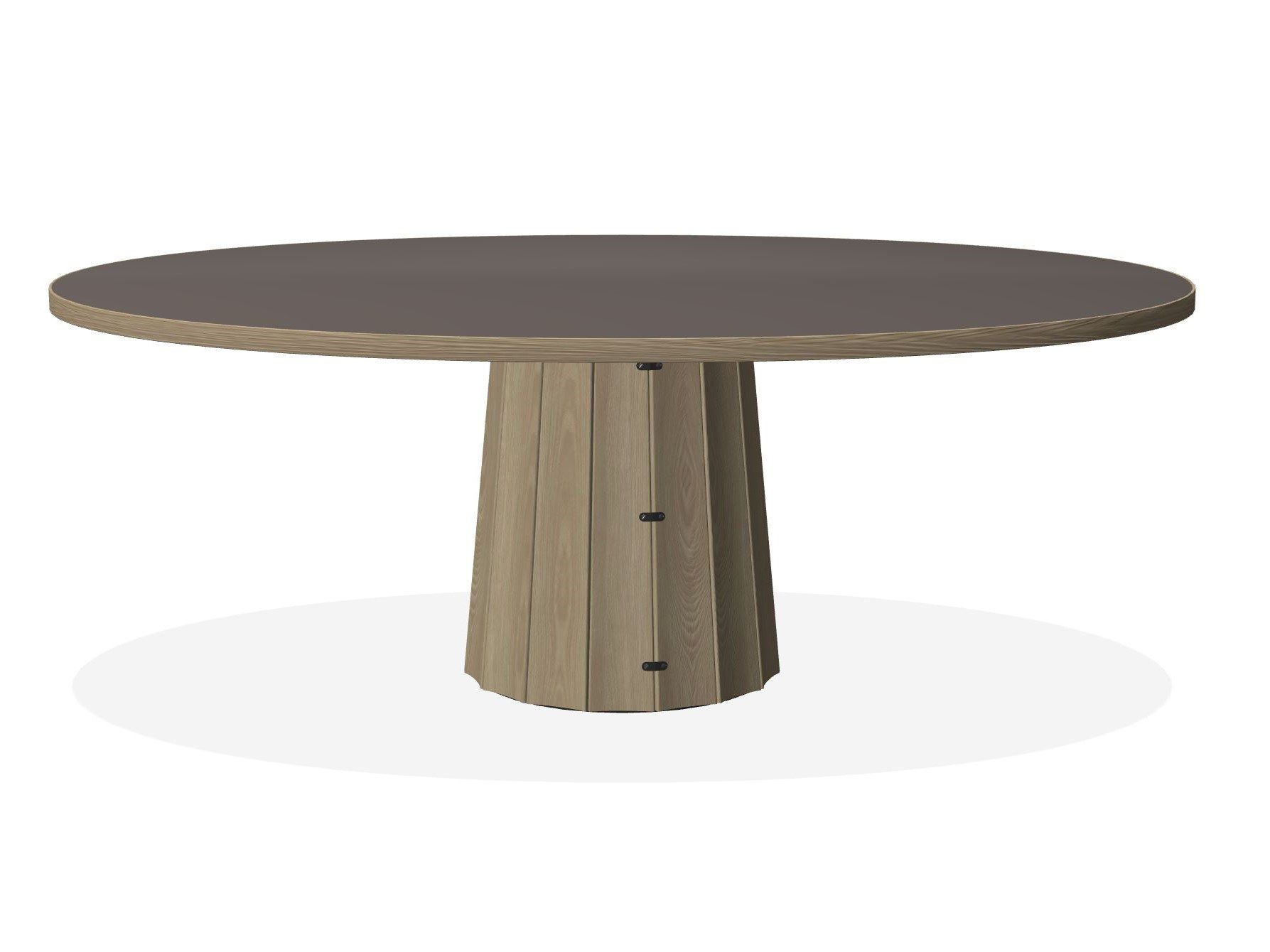 Wooden table CONTAINER TABLE BODHI OVAL 210 By moooi design Marcel Wanders