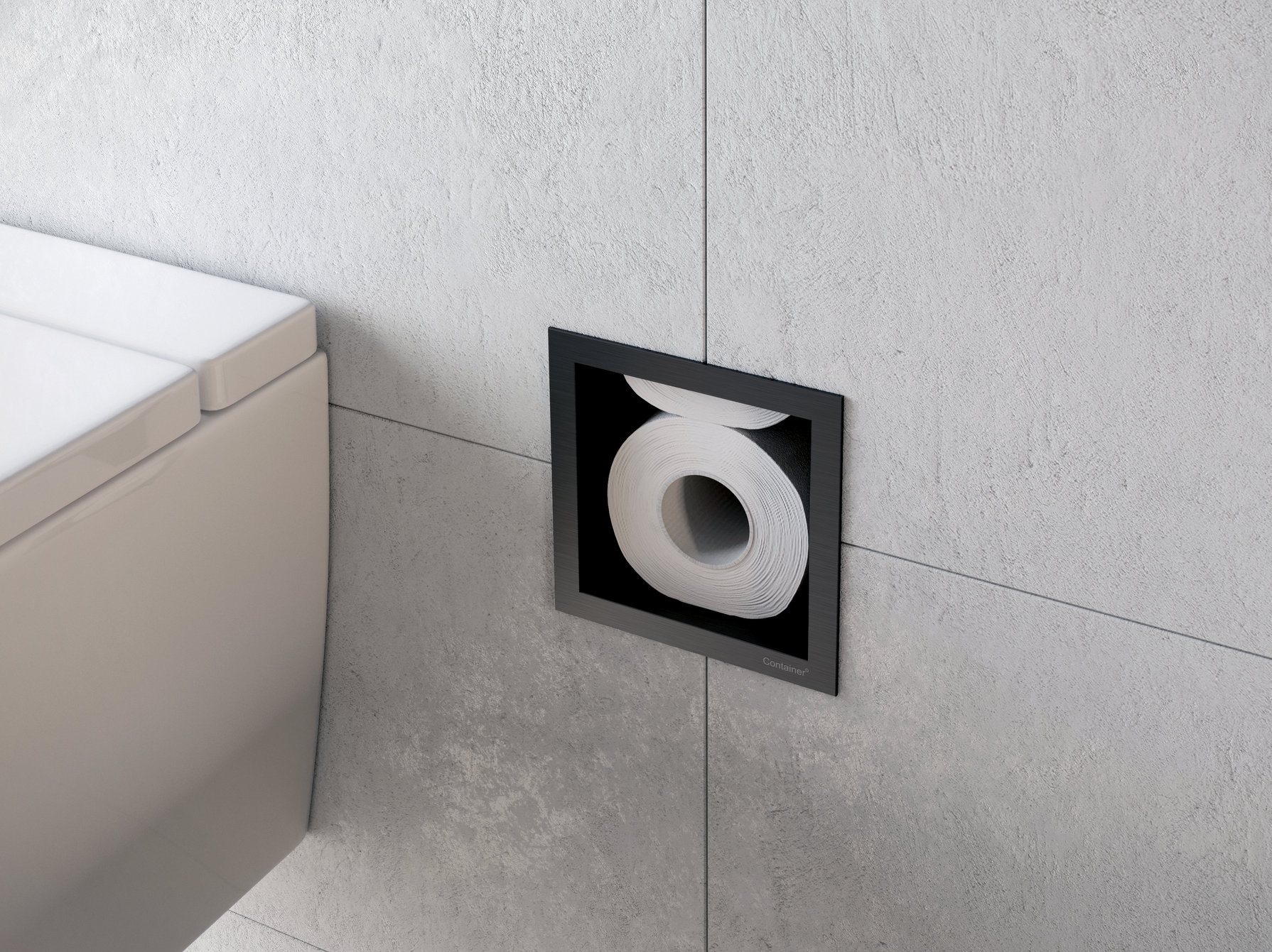 ROLL TCL-1 Built-in spare stainless steel toilet roll holder By ESS ...