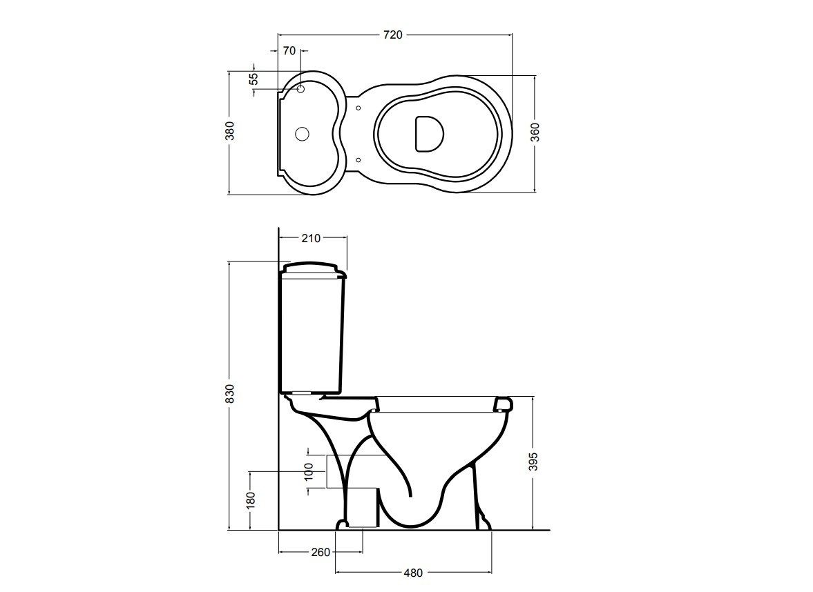 CONTEA Close coupled Floor mounted ceramic toilet By Axa | design ...