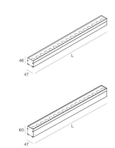 CONTINUUM IP67 Floor metal Outdoor linear profile By DGA