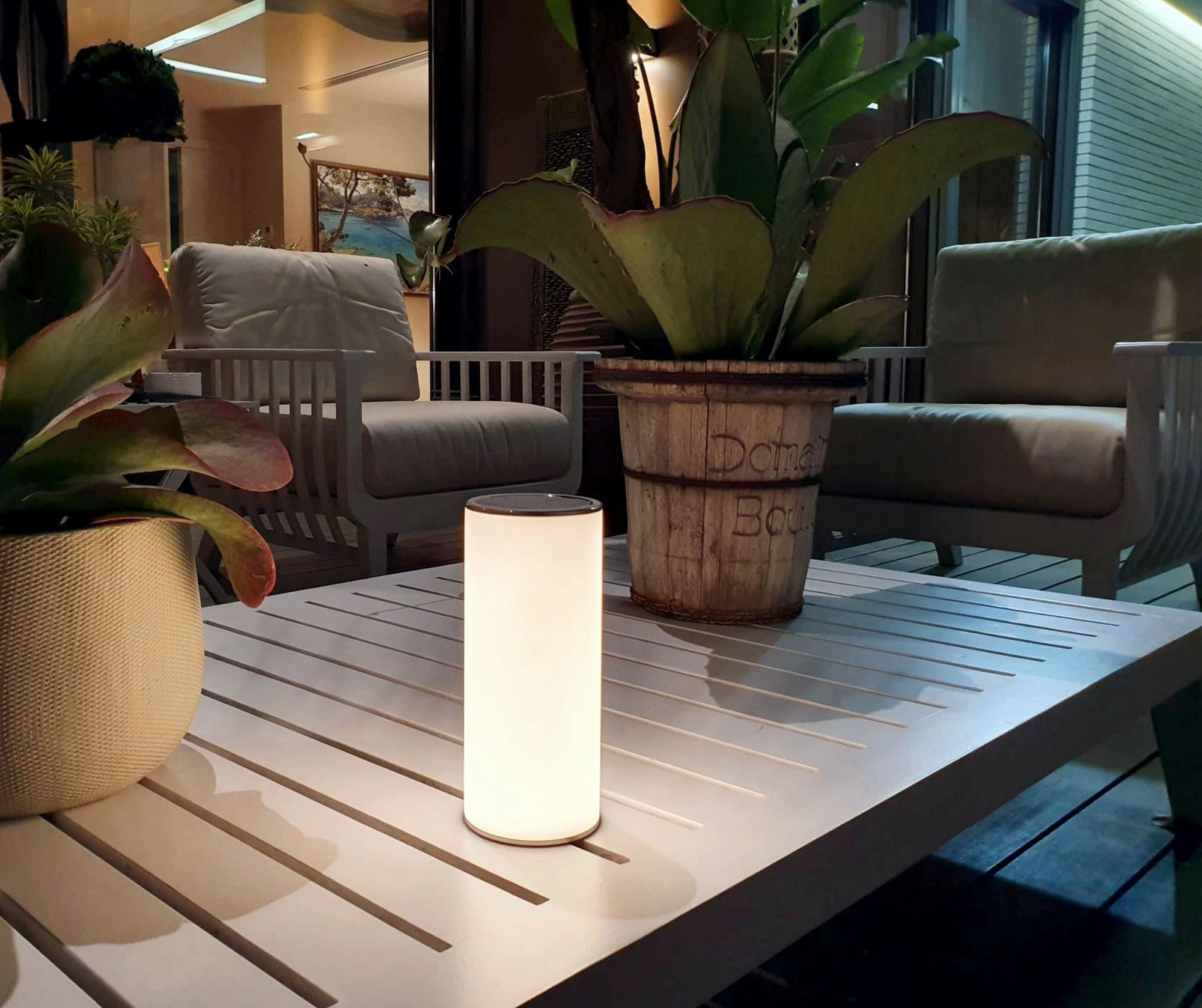 CONVERSE LED Outdoor table lamp with dimmer with USB charging By ...