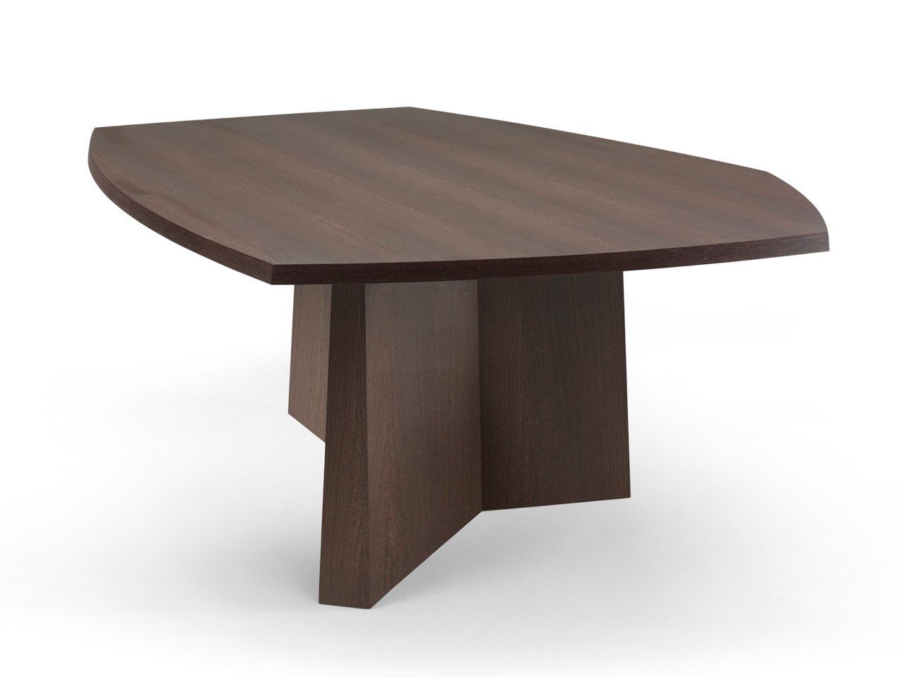Wood veneer dining table CONVERSE By Linteloo design Faas van Dijk