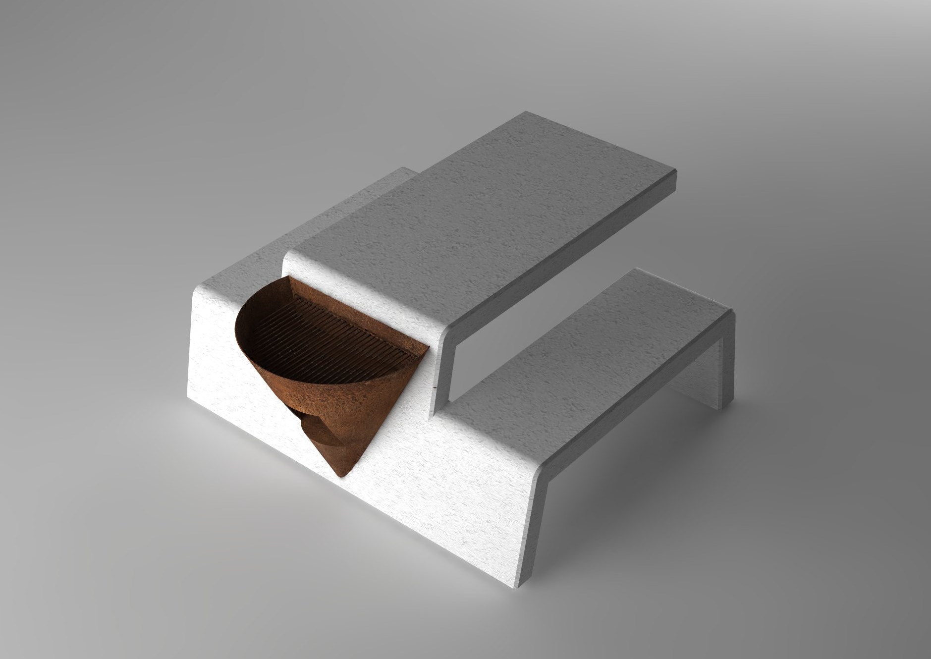 CONVIVIO Table for public areas with integrated benches By Viscio Urban ...