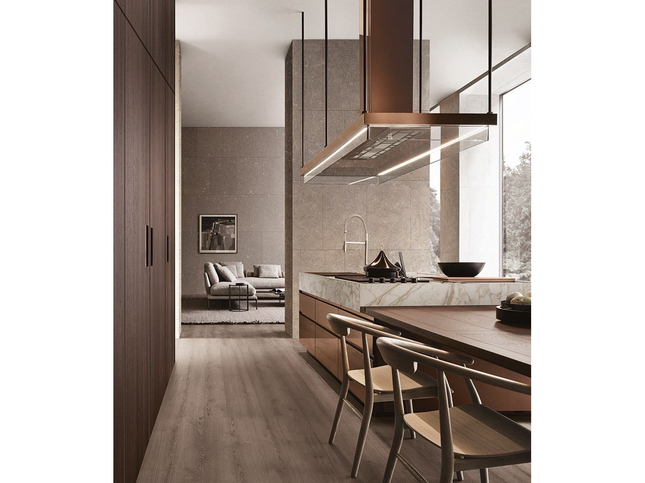 CONVIVIUM Kitchen with island By Arclinea | design Antonio Citterio