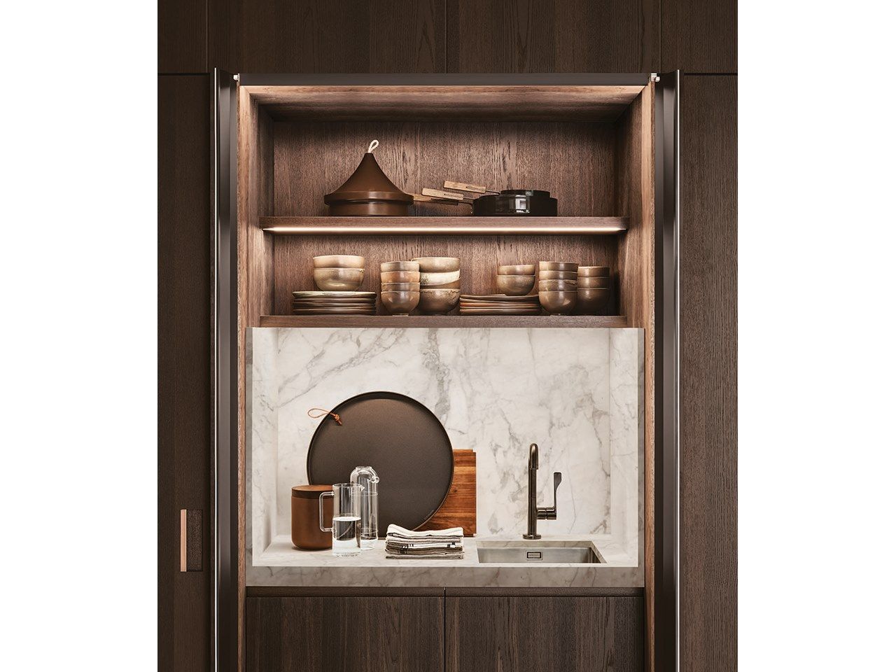 CONVIVIUM Kitchen with island By Arclinea | design Antonio Citterio