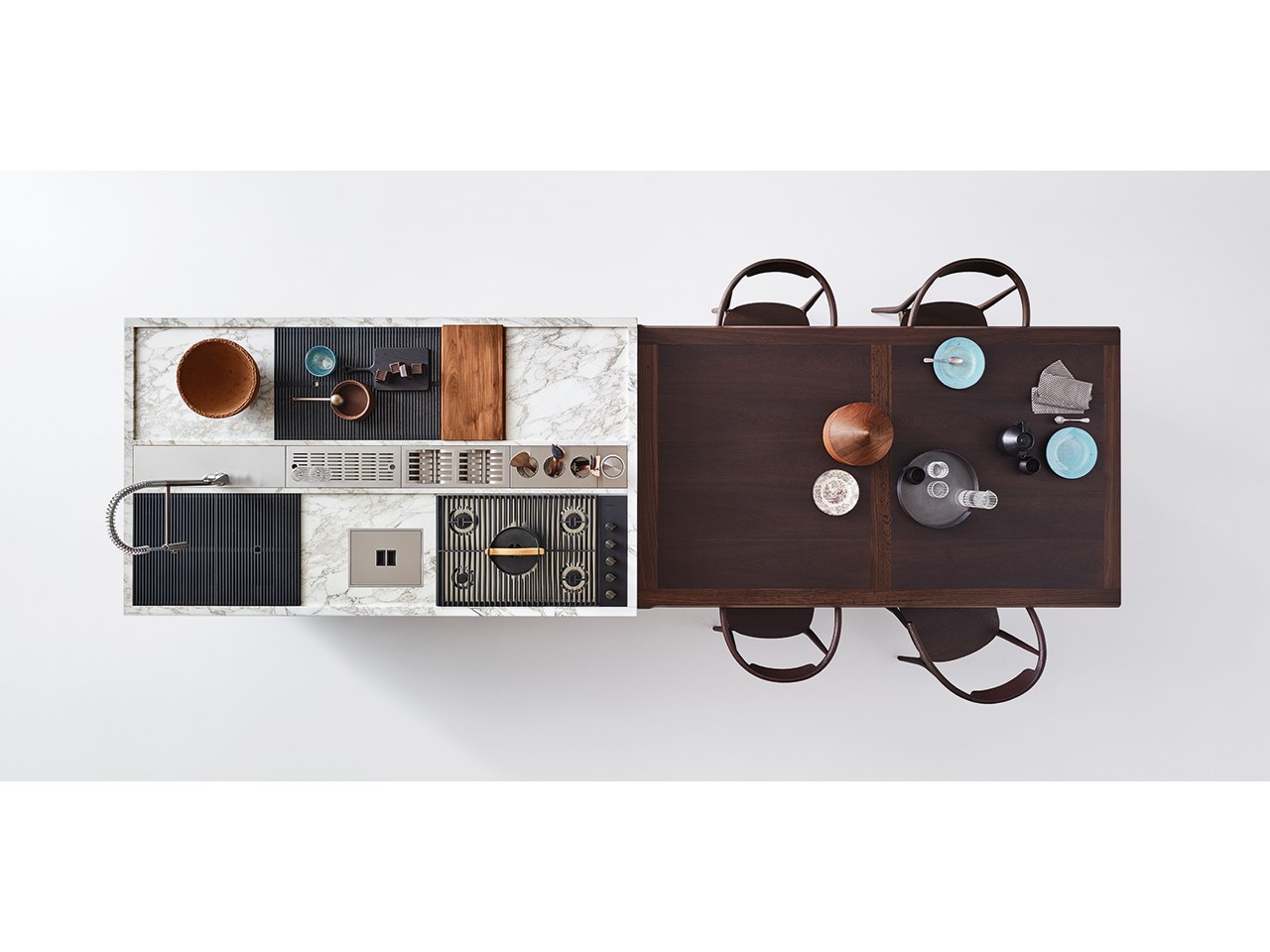 C2.4 CONVIVIUM CONCEPT kitchen with island By Arclinea design Antonio ...