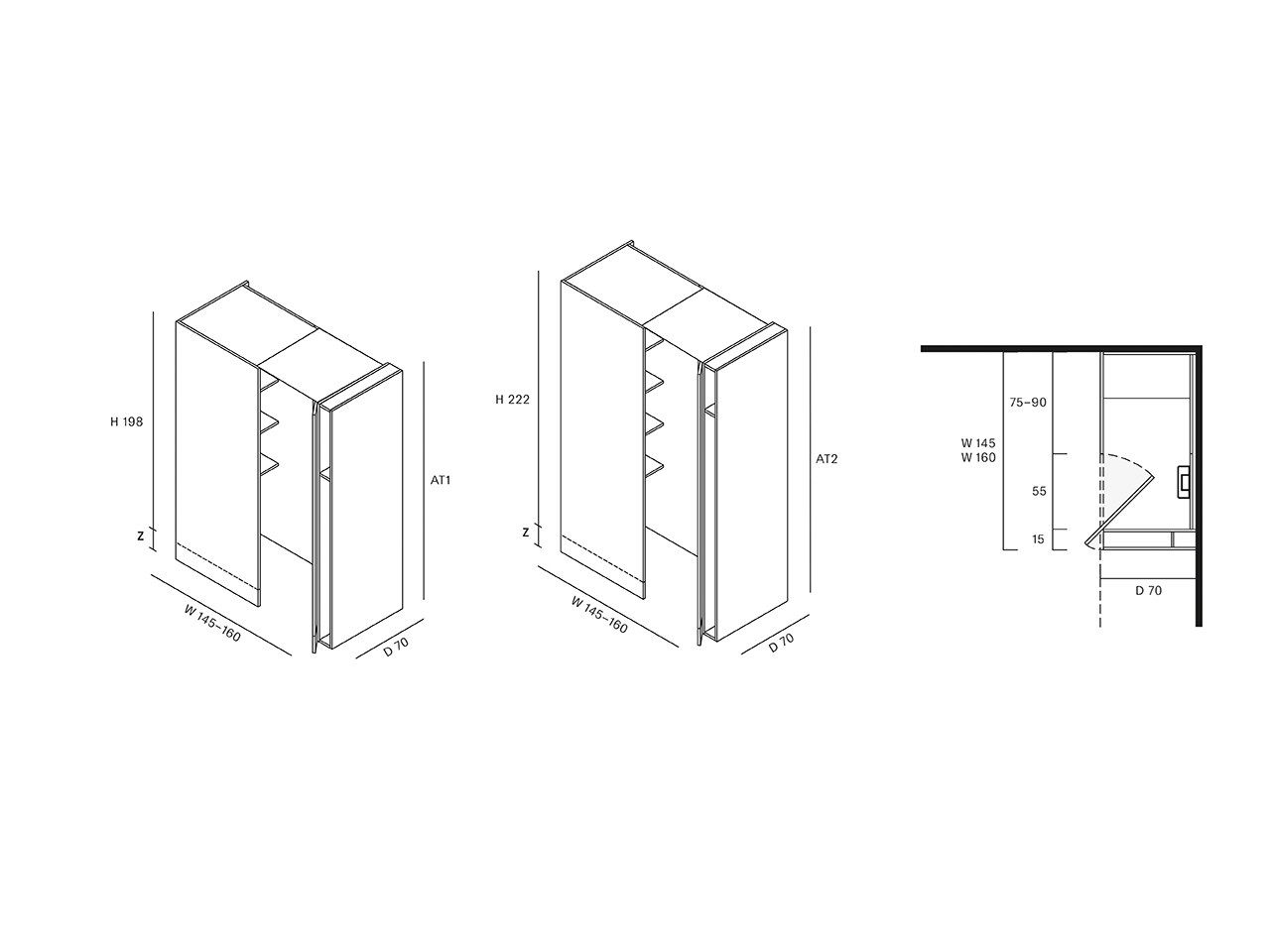 WIC Walk-in closet By Arc linea Arredamenti