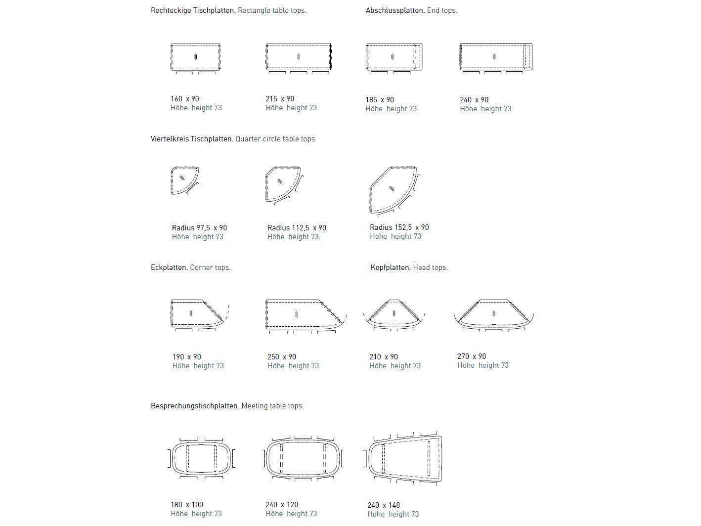 CONVO Meeting table with cable management By RENZ | design Jehs+Laub