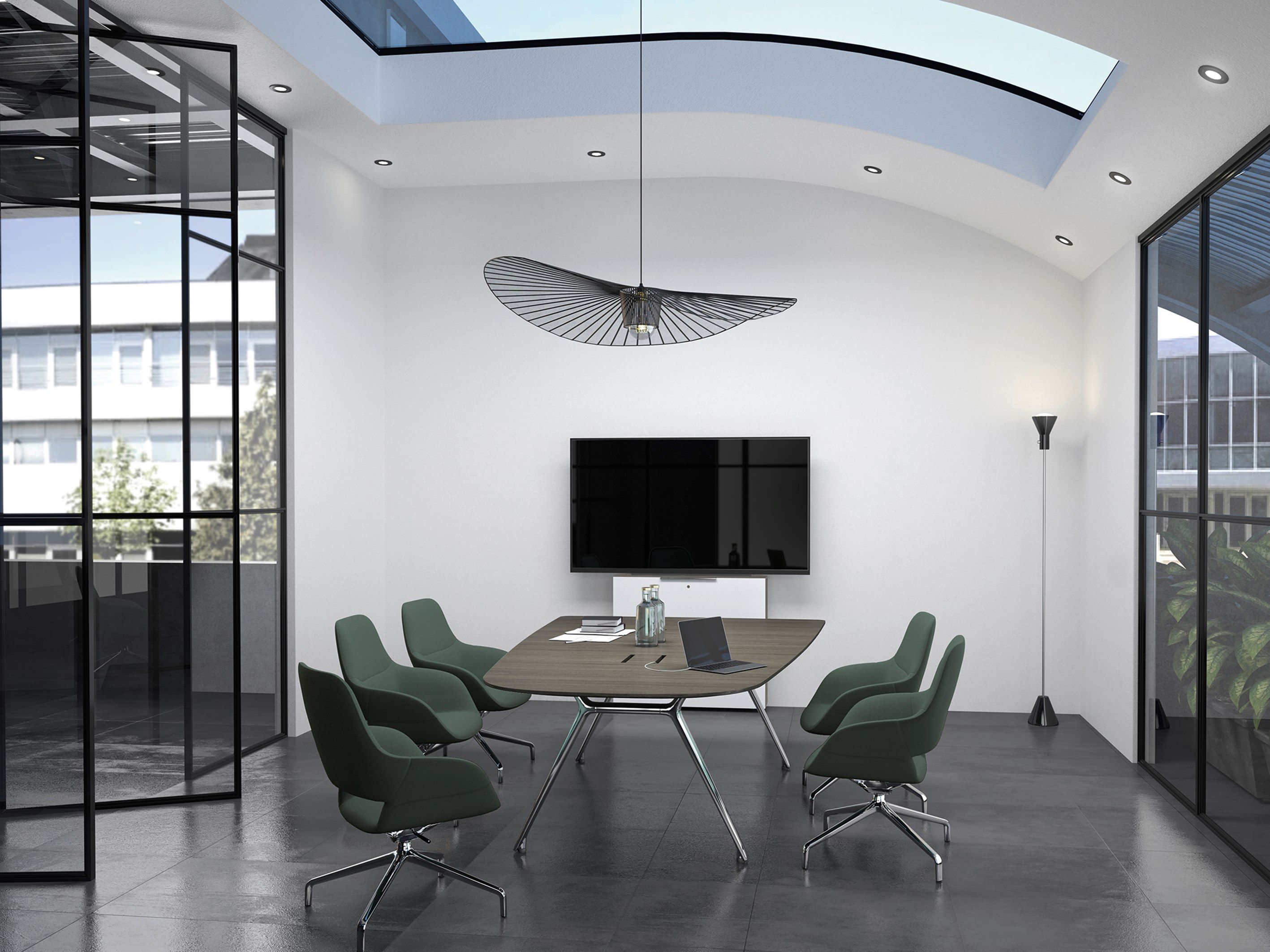 CONVO Meeting table with cable management By RENZ | design Jehs+Laub