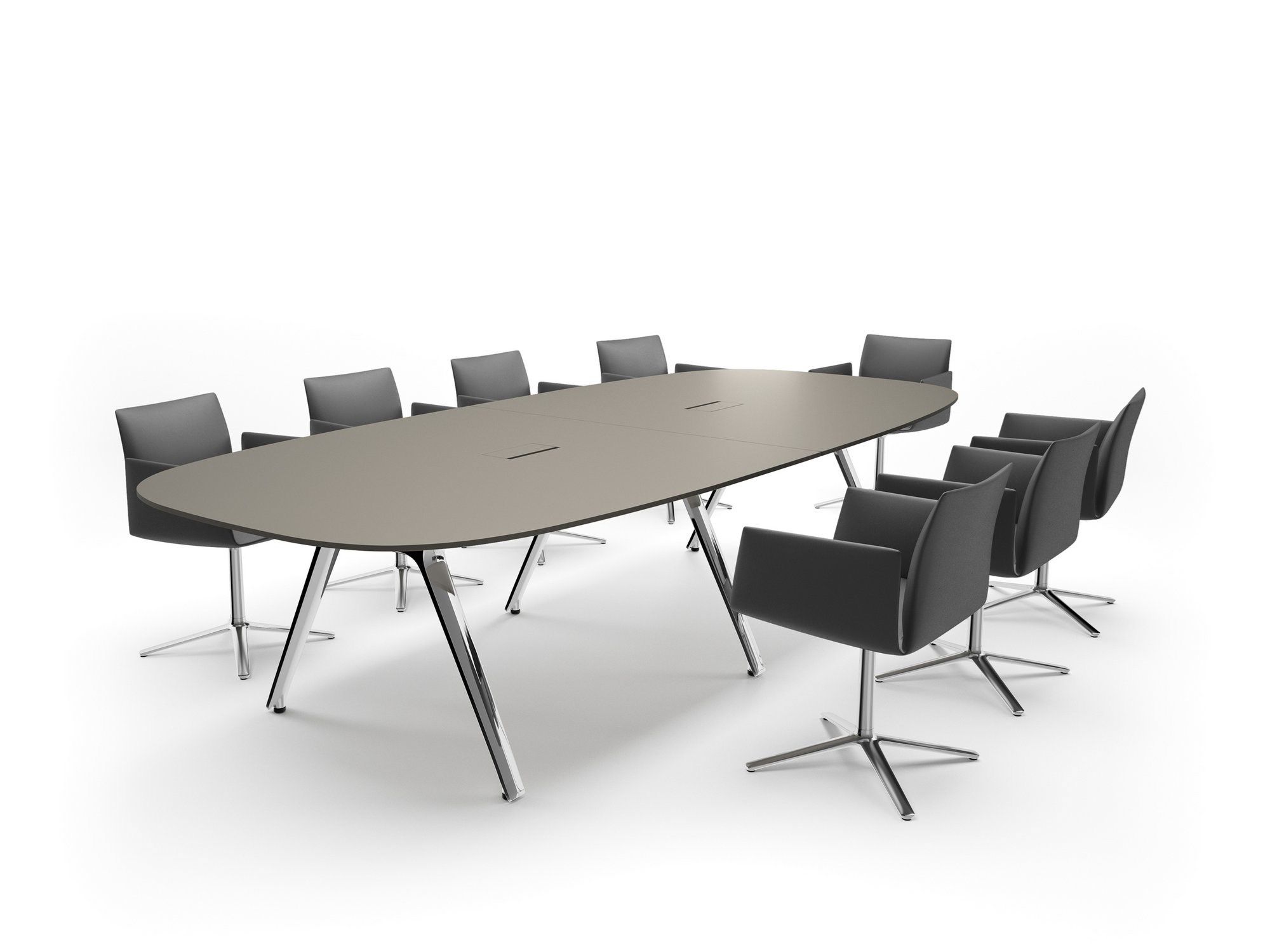 CONVO Meeting table with cable management By RENZ | design Jehs+Laub