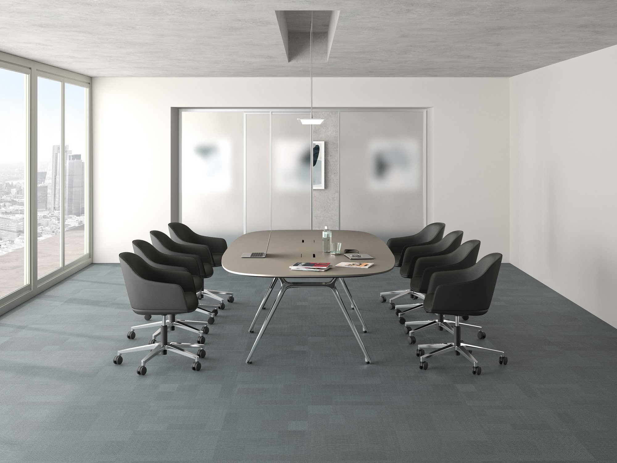 CONVO Meeting table with cable management By RENZ | design Jehs+Laub